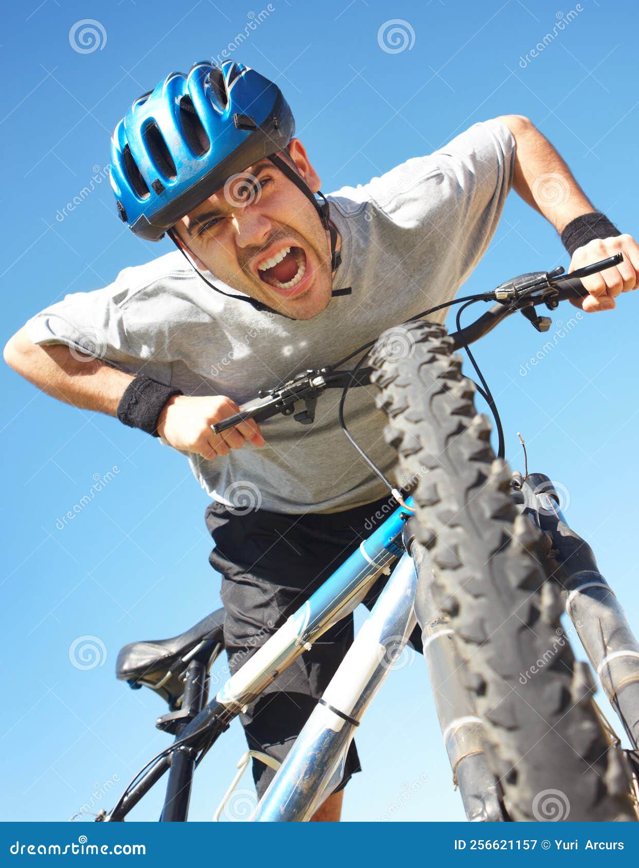 Cycling is My Everything. a Handsome Young Cyclist Outdoors. Stock ...
