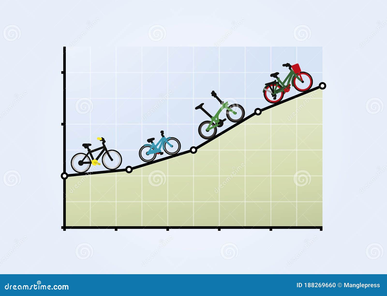 Cycling Growth - Simple - Grid Stock Illustration - Illustration of ...