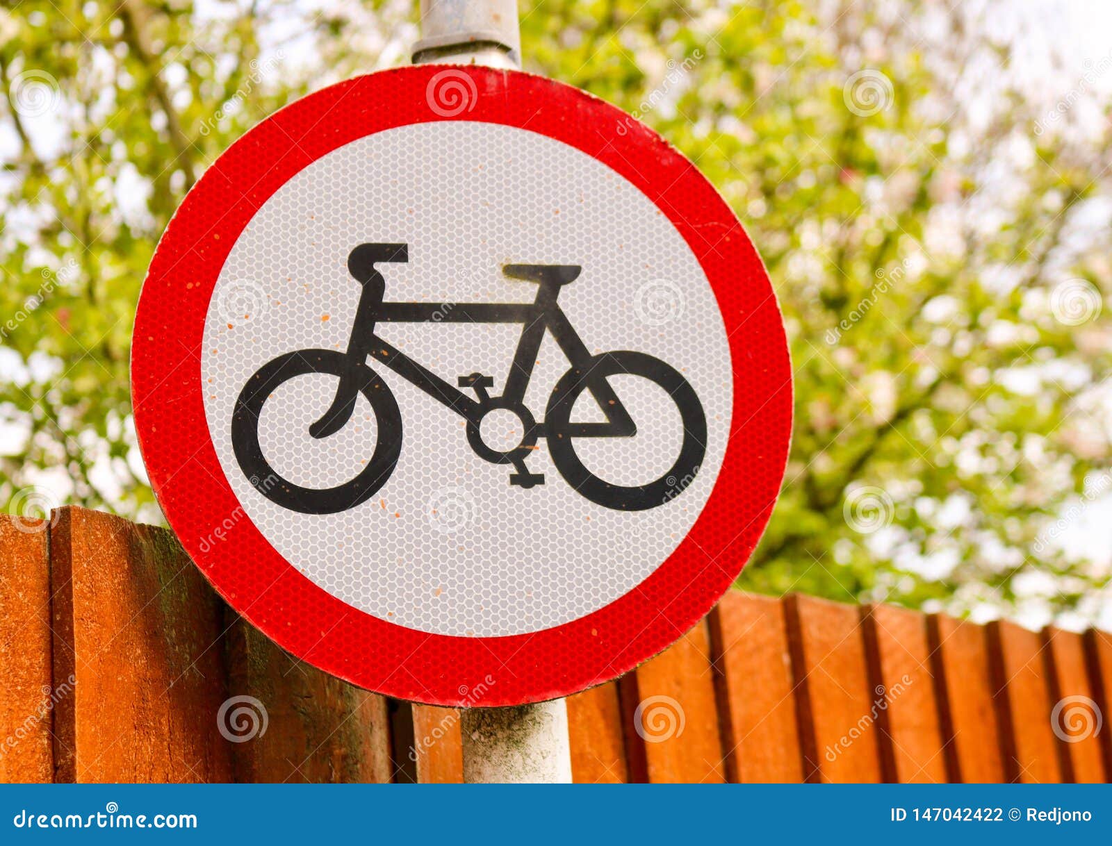Cycling path signpost stock photo. Image of bicycle - 147042422