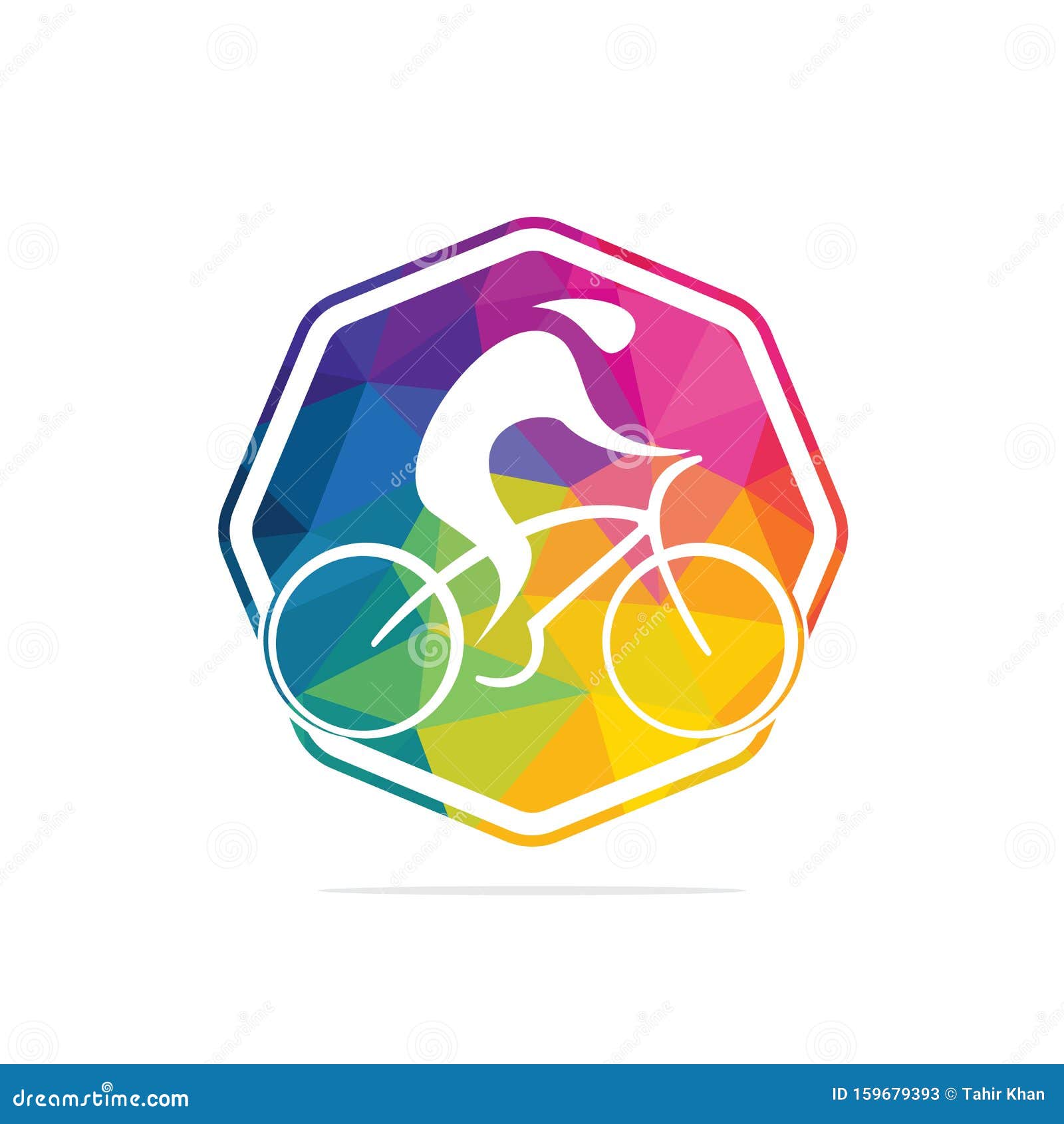 Cycling Race Vector Logo Design. Stock Vector - Illustration of biker ...