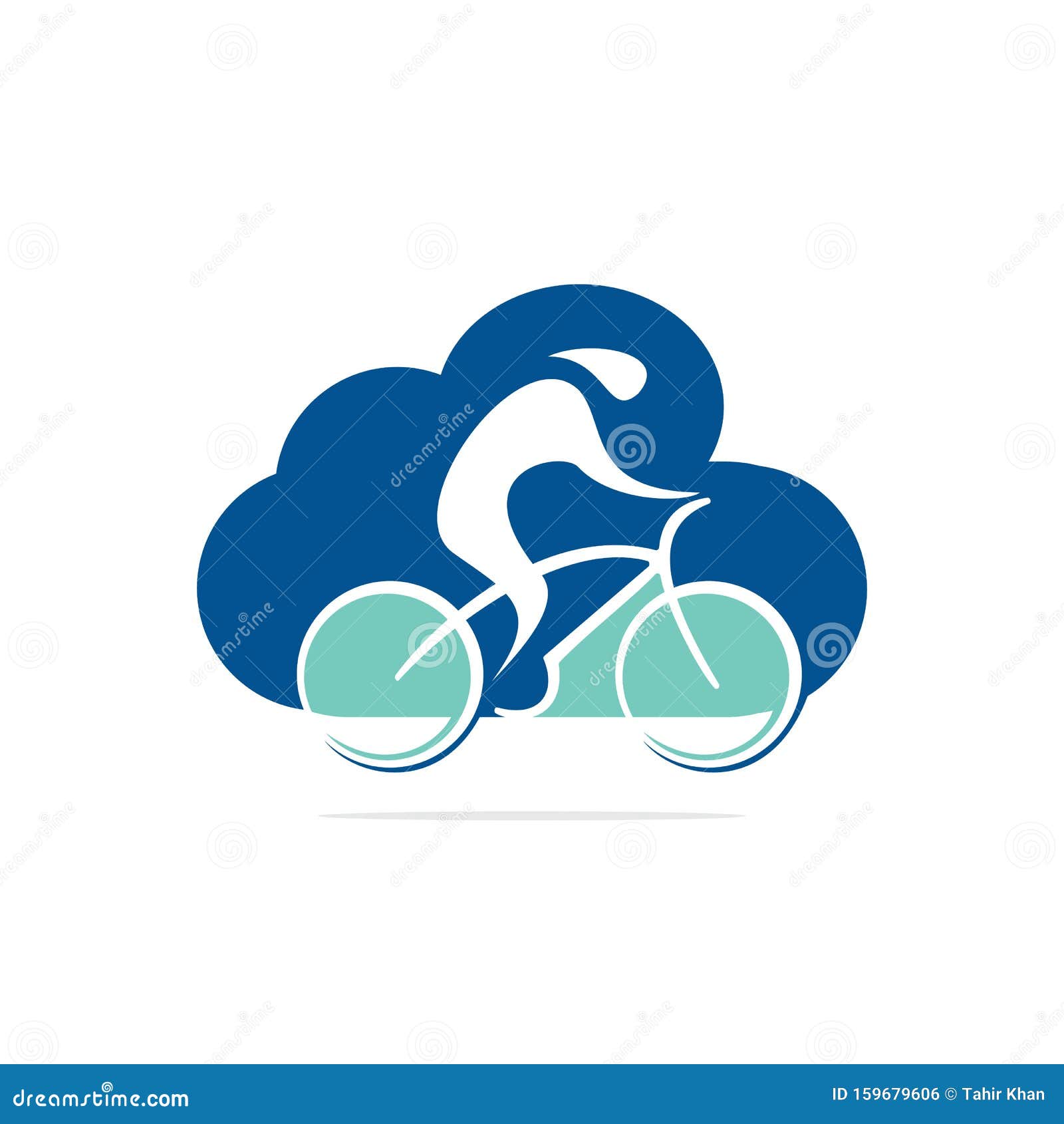 Cycling Race Vector Logo Design. Stock Illustration - Illustration of ...