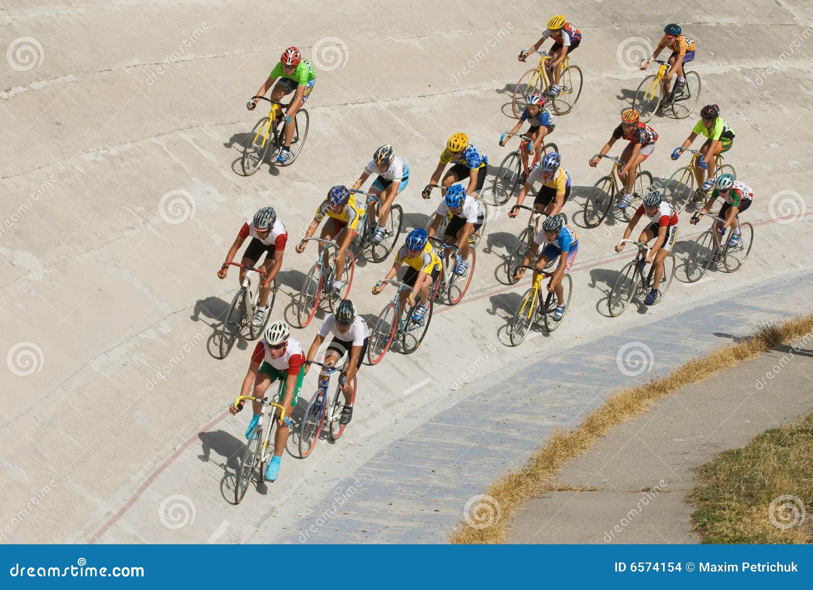 Cycling Racing on Velodrome Editorial Stock Image - Image of healthy ...
