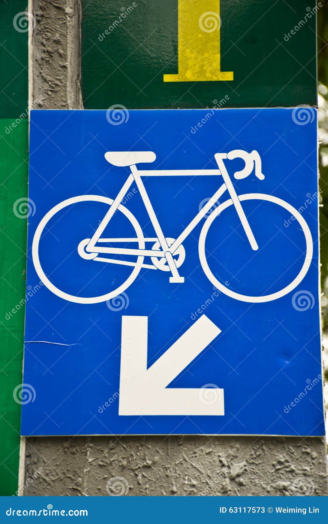 Cycling road signs. stock image. Image of board, symbol - 63117573