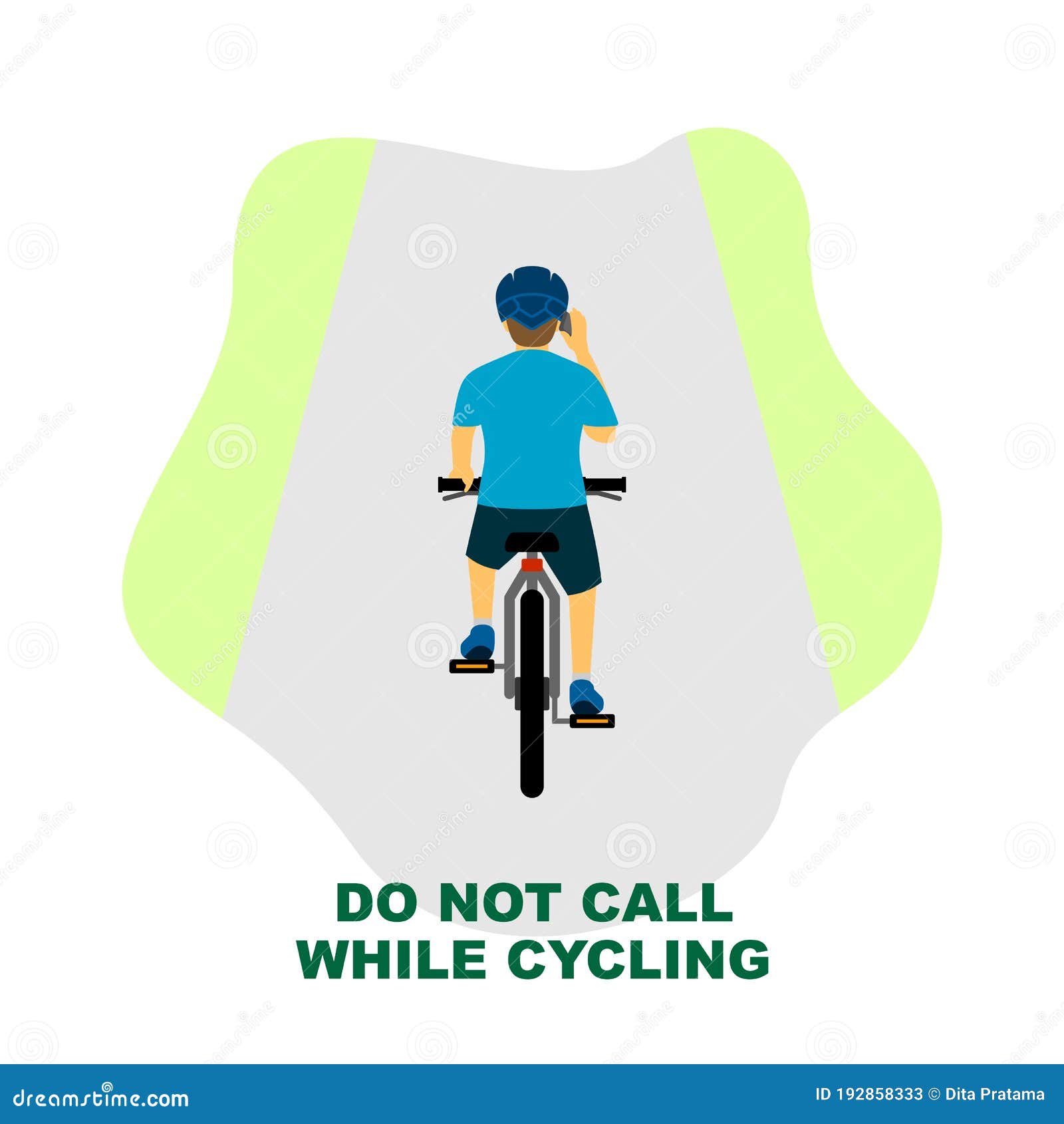 Cycling Rules For Traffic Safety, Stop Bicycle Hand Signals. Vector ...