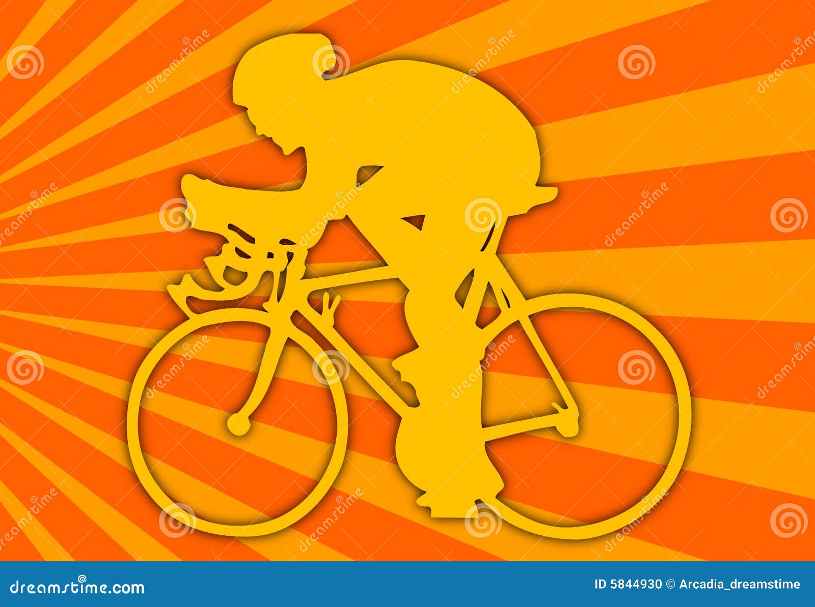 Cycling Sport [01] stock illustration. Illustration of cycling - 5844930