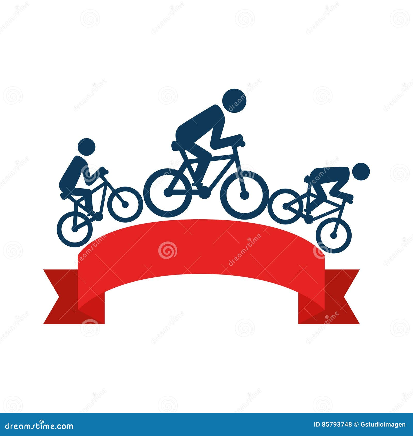Cycling sport emblem icon stock vector. Illustration of biker - 85793748