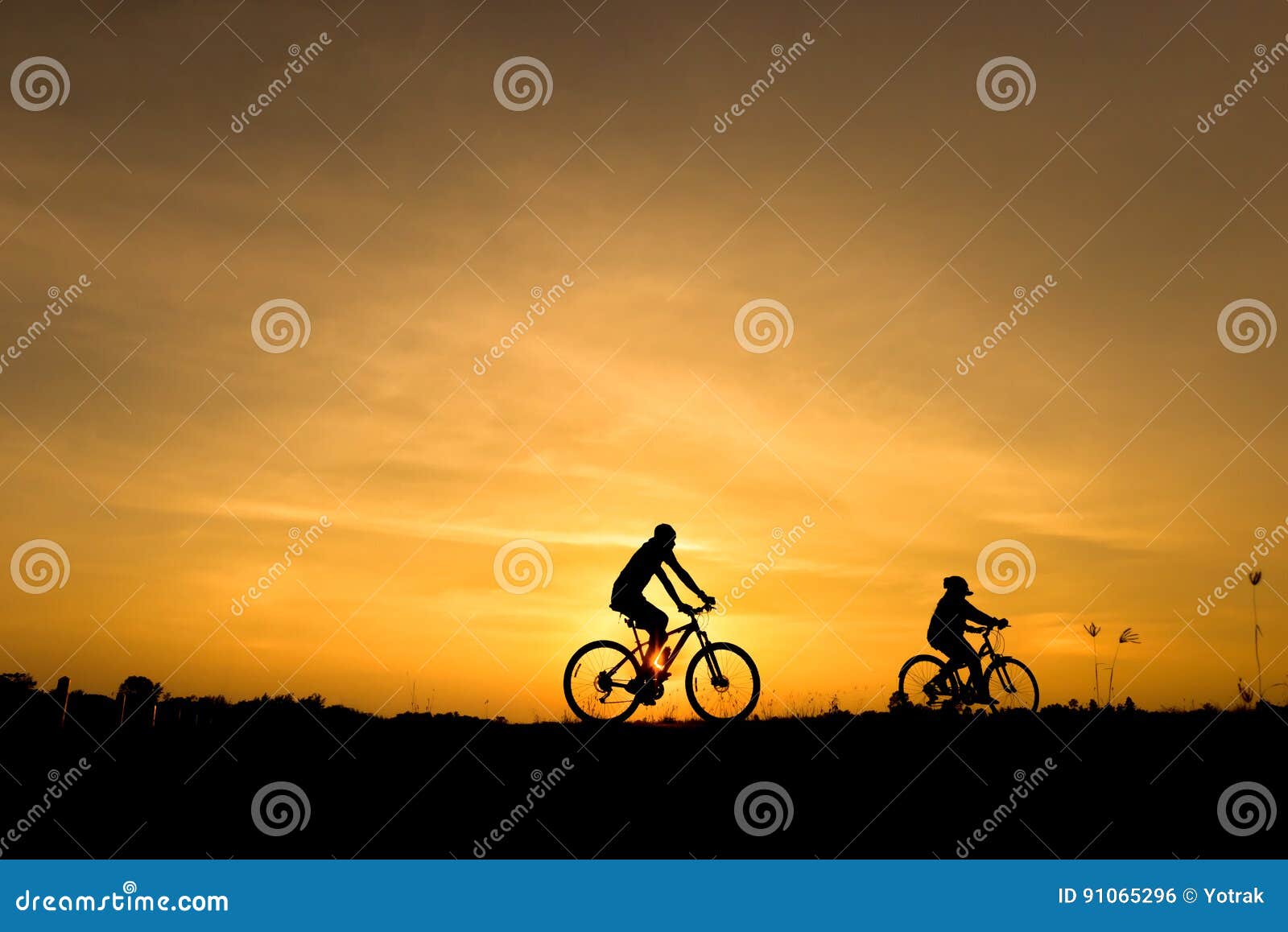 Cycling on Sunset Background Stock Photo - Image of weekend, speed ...