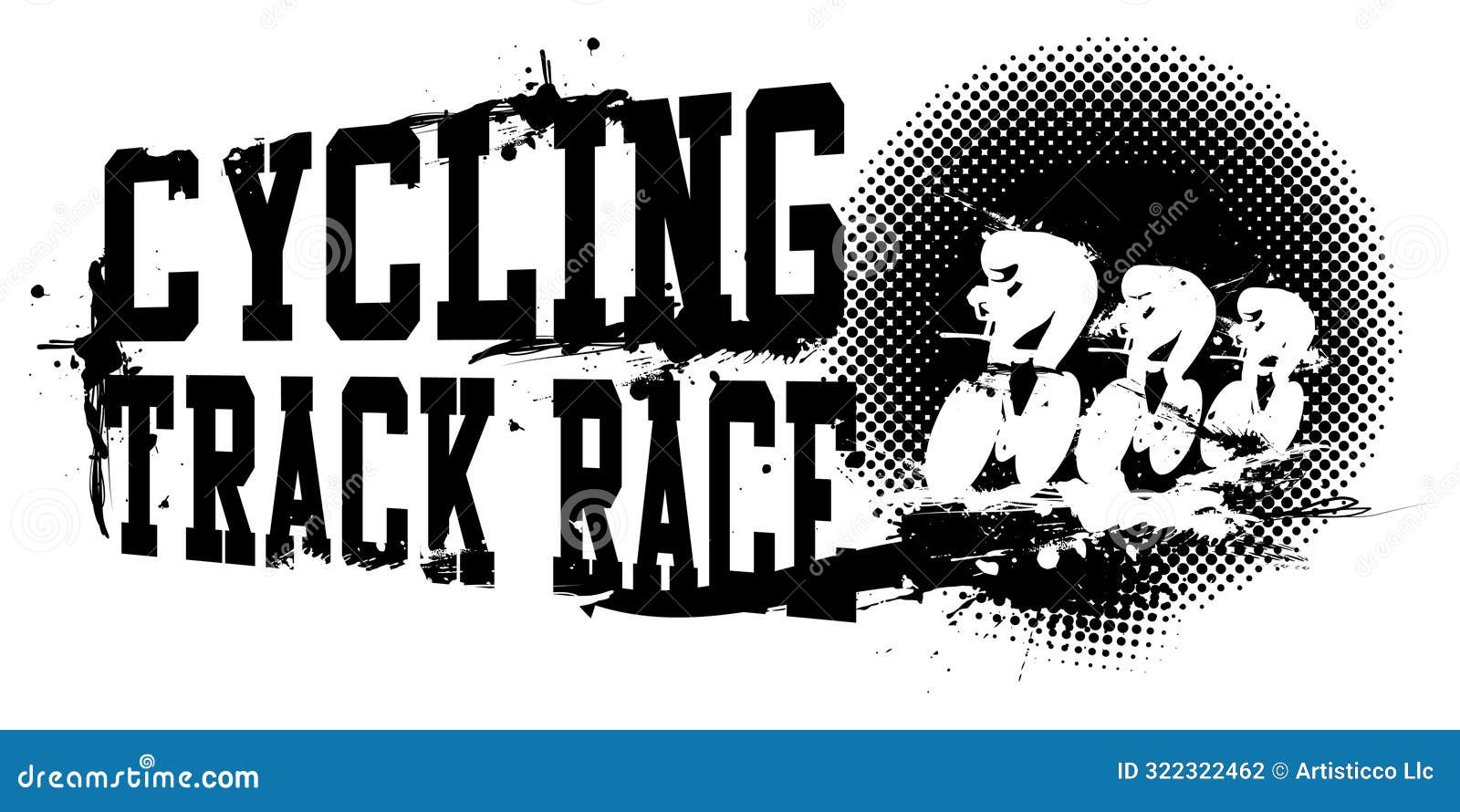 Cycling Track Race Banner Vector Illustration Stock Vector ...