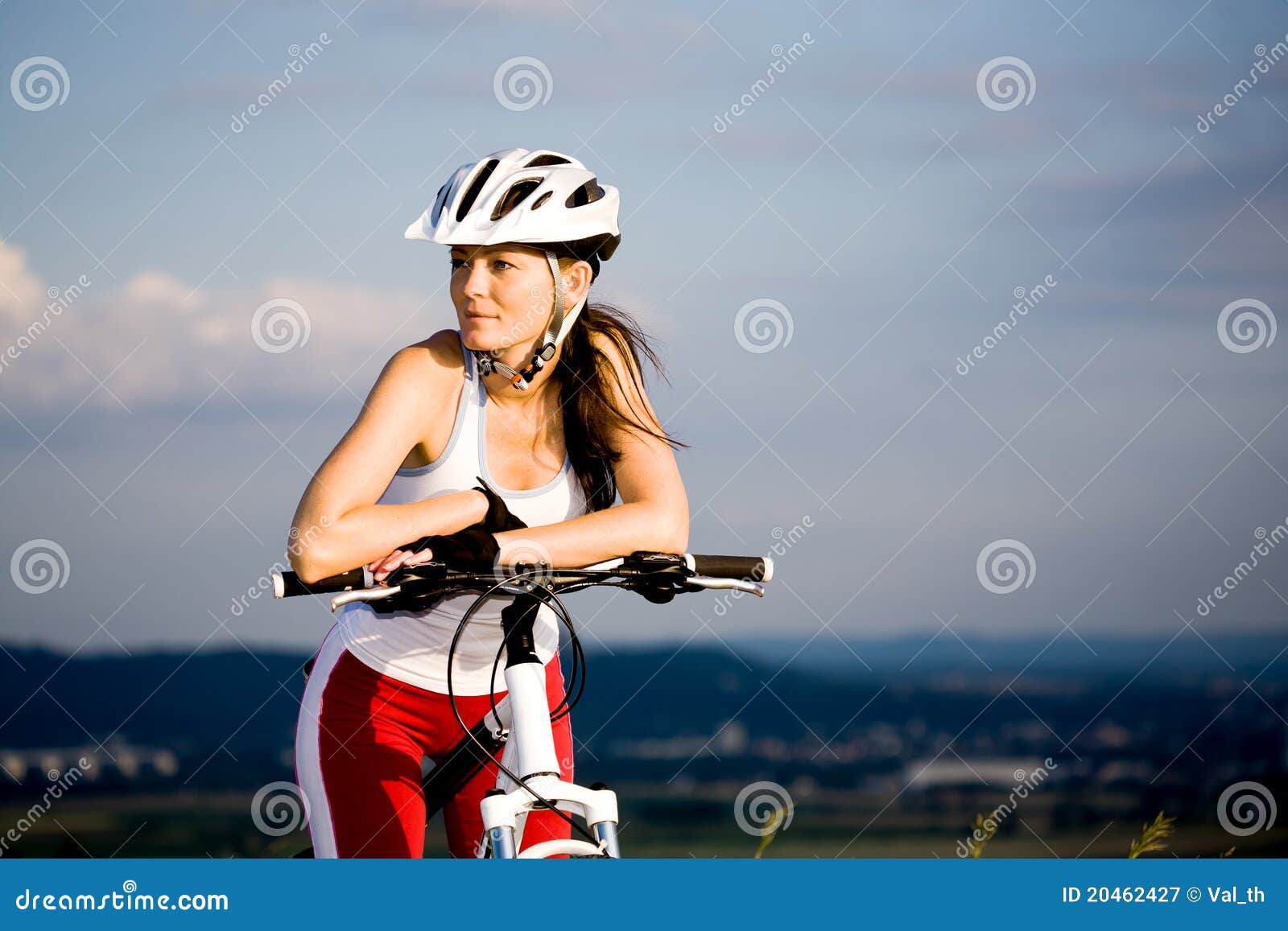 Cycling woman stock image. Image of bike, summer, cycling - 20462427