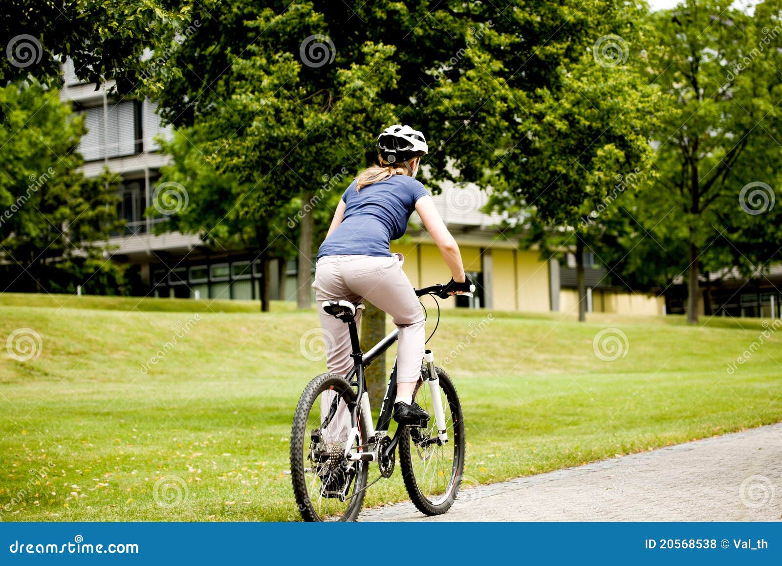 Cycling woman stock photo. Image of summer, person, outdoors - 20568538
