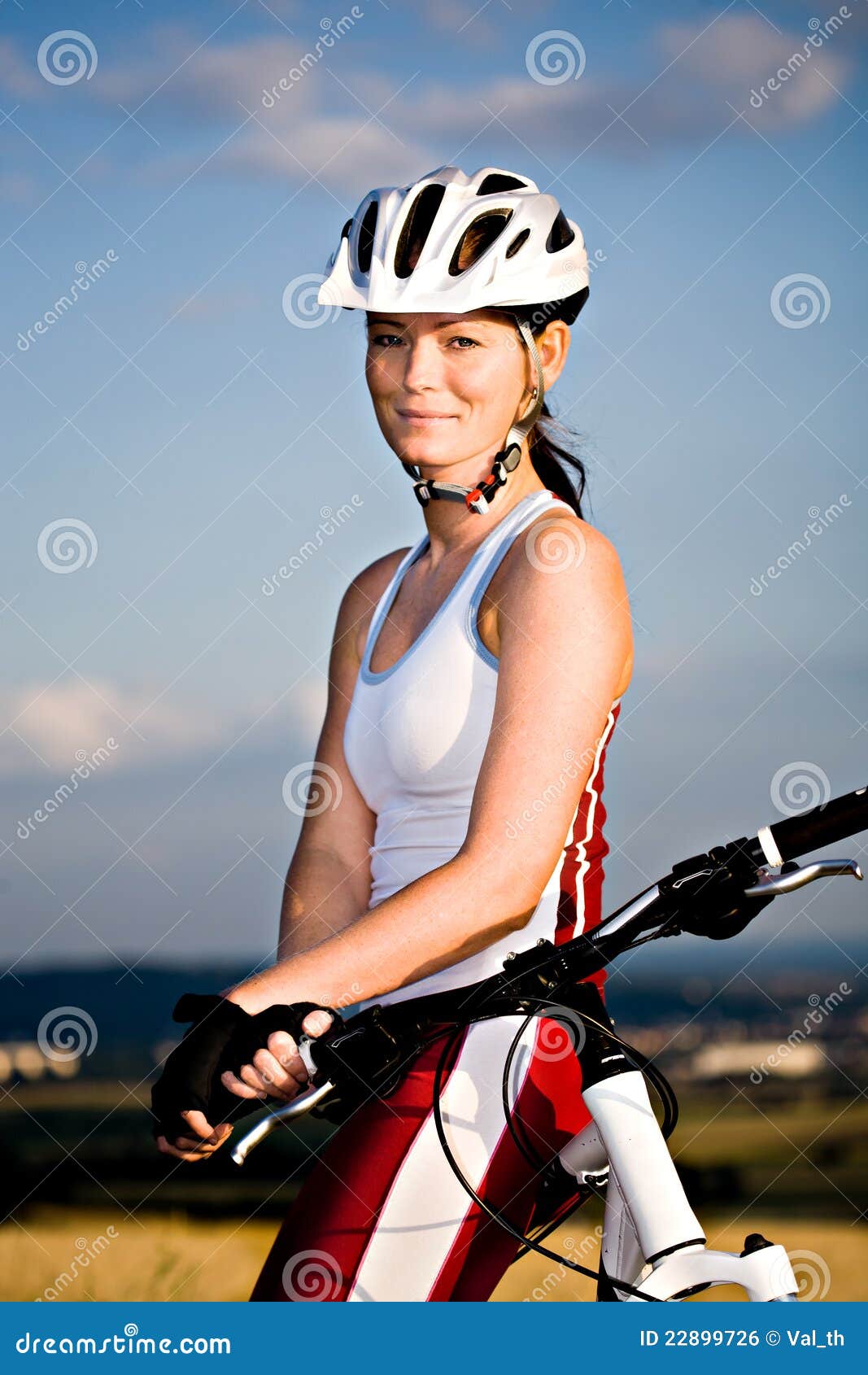 Cycling woman stock photo. Image of activity, outdoors - 22899726