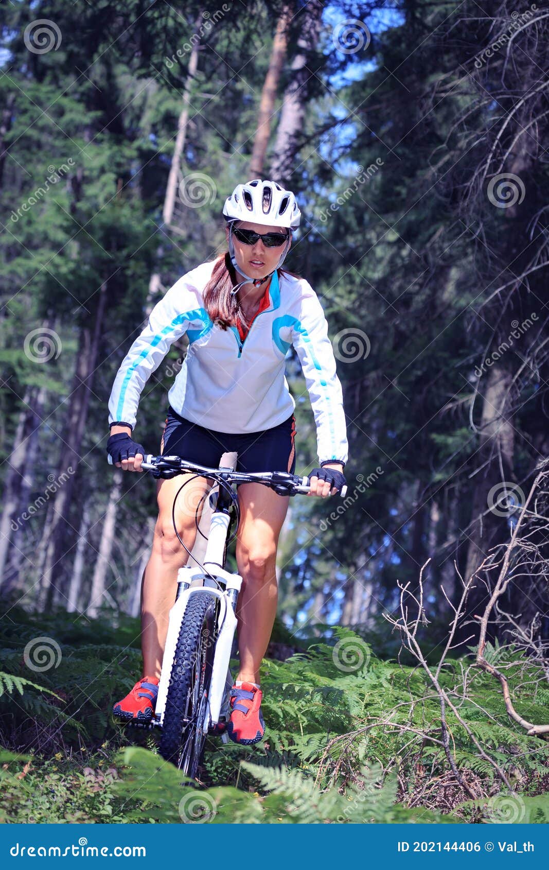 Cycling woman stock photo. Image of leisure, action - 202144406