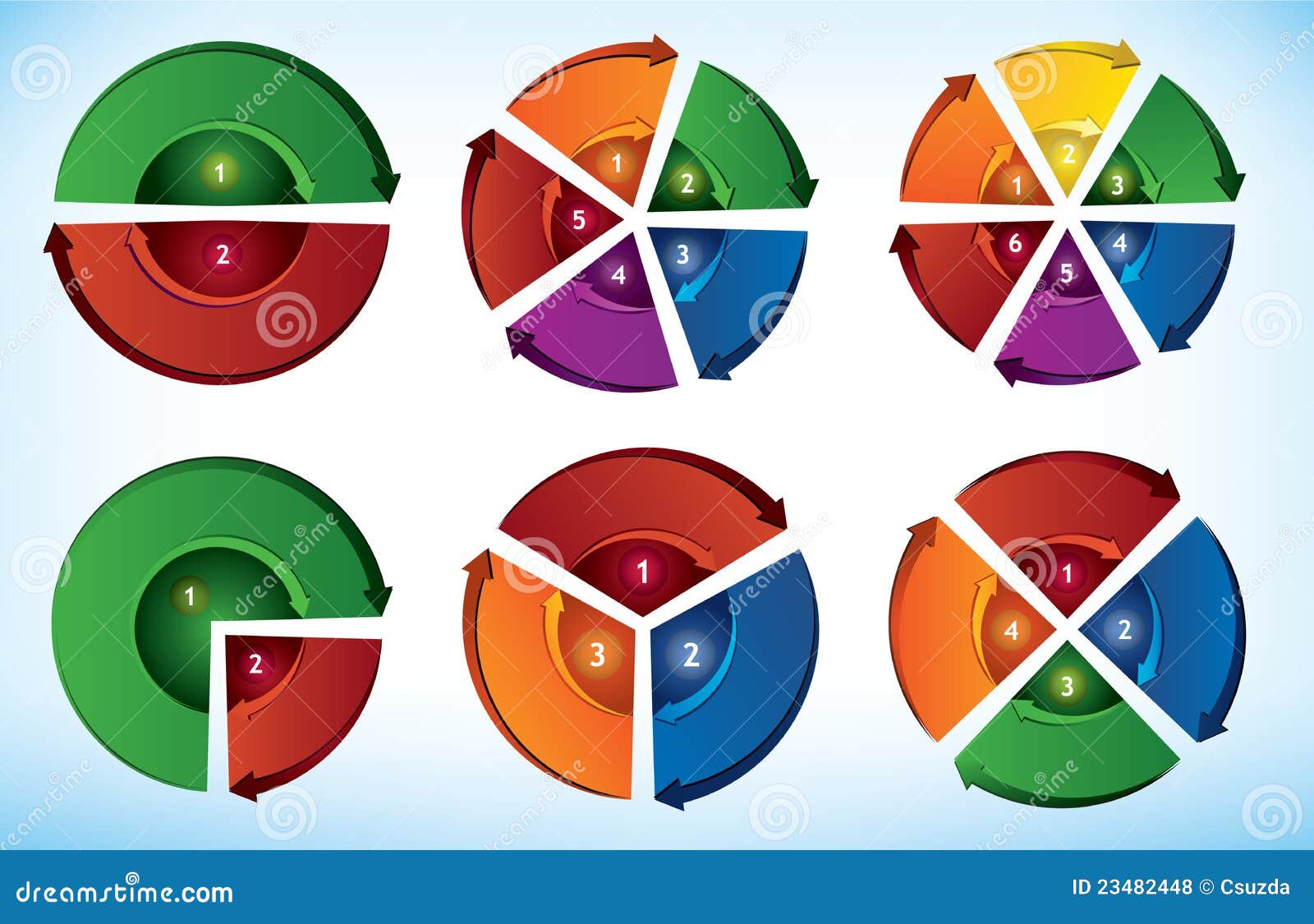Cyclisch Presentatiemalplaatje Vector Illustratie - Illustration of ...