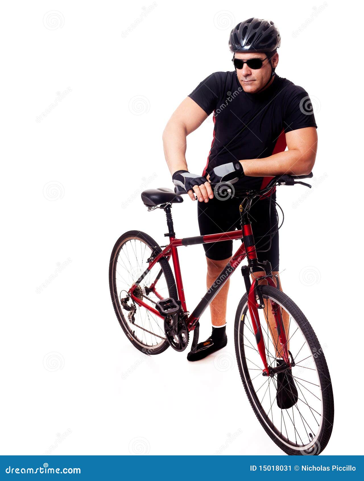 Cyclist stock image. Image of white, serious, bike, bicycling - 15018031
