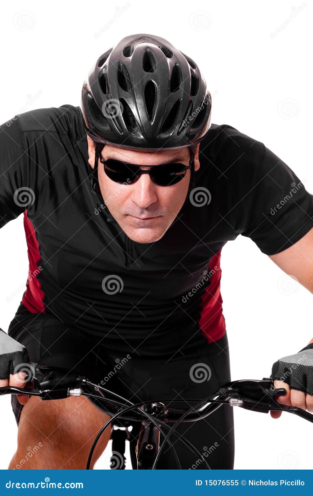 Cyclist stock image. Image of bicycle, caucasian, action - 15076555