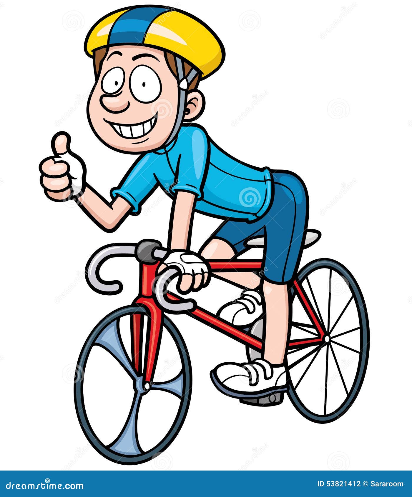 Cyclist illustrazione vettoriale. Illustrazione di ciclista - 53821412