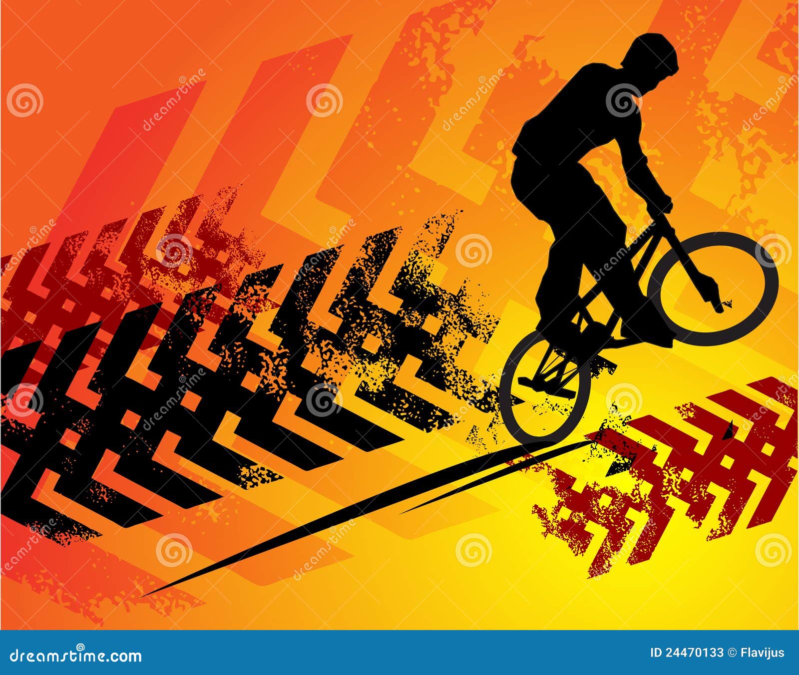 Cyclist, Abstract Vector Silhouette. Road Cycling | CartoonDealer.com ...