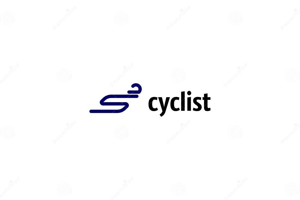 Cyclist logo solution stock vector. Illustration of editable - 331853557