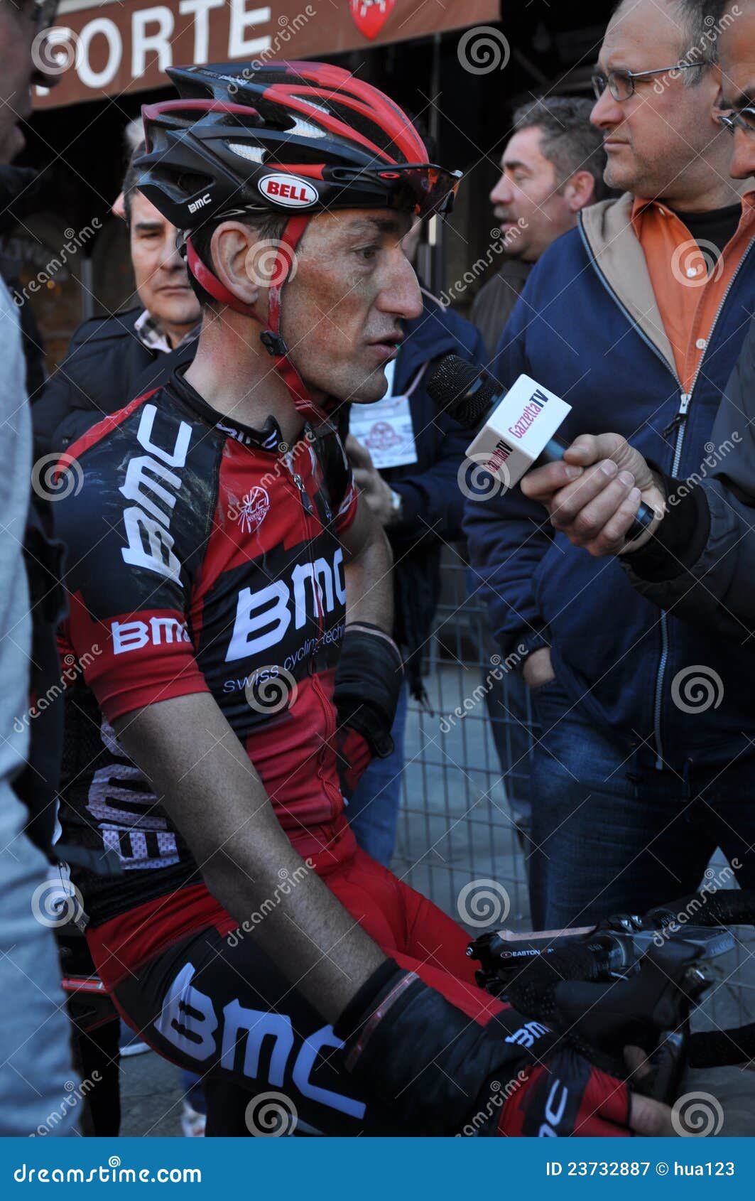 Cyclist Marco Pinotti editorial photography. Image of event - 23732887