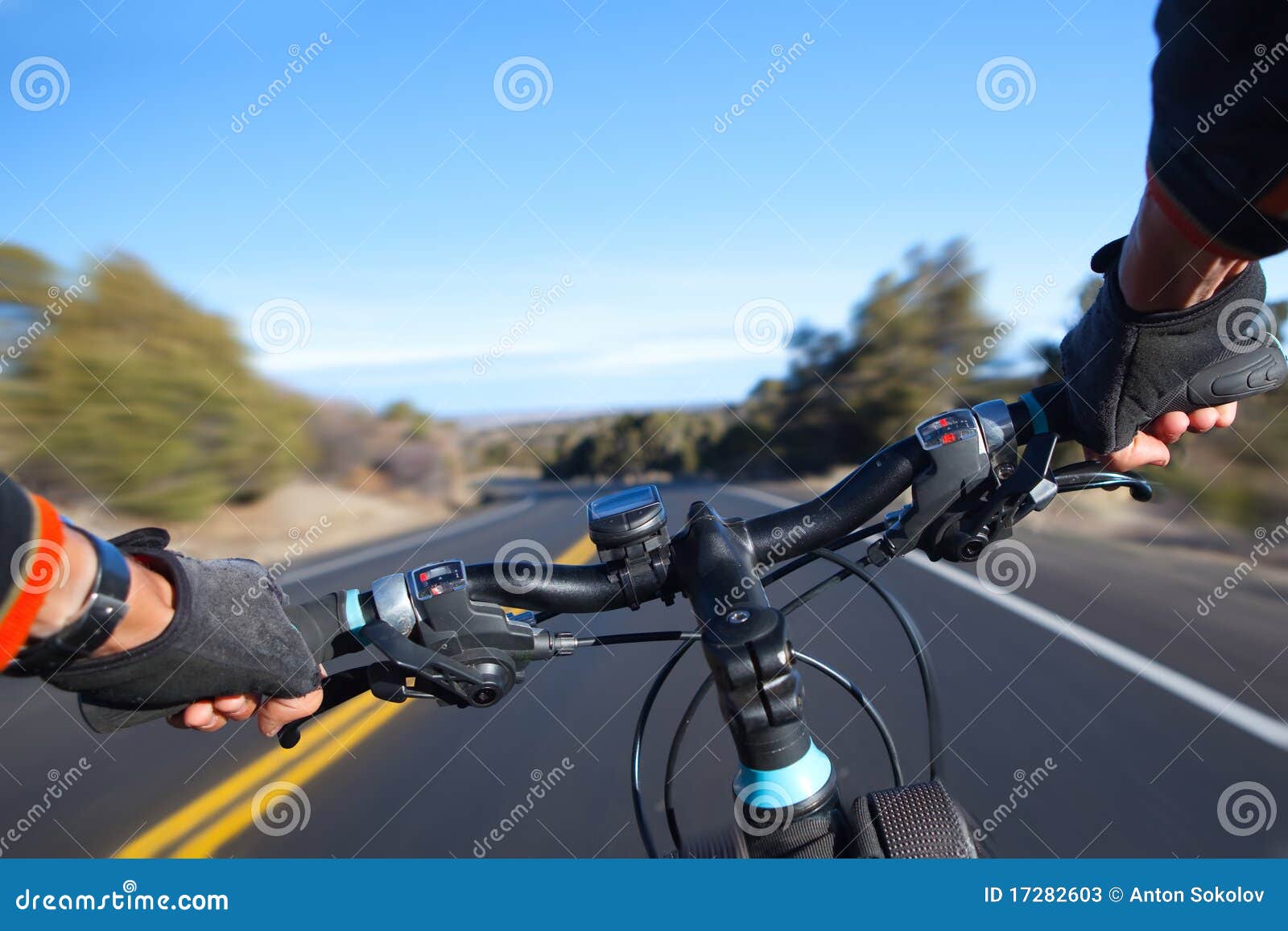 Cyclist in motion. stock image. Image of activity, riding - 17282603