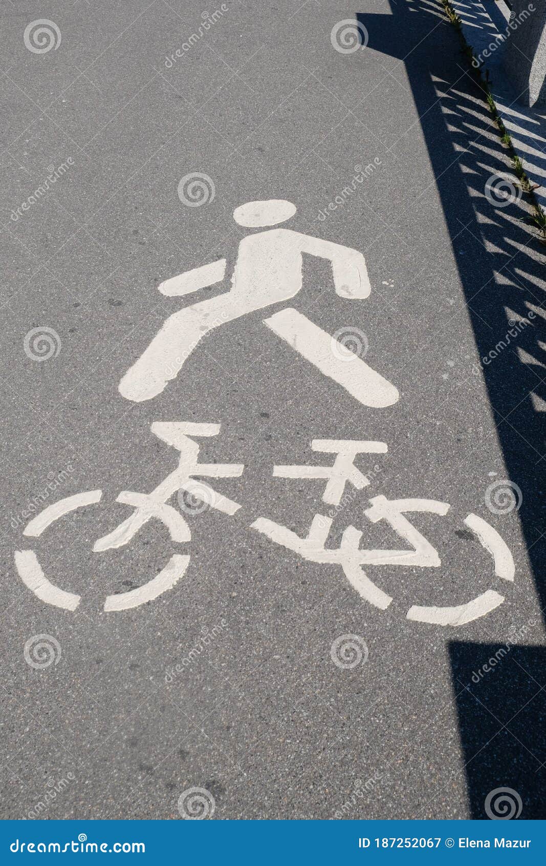 Cyclist And Pedestrian Road Sign Royalty-Free Stock Photography ... Cyclist And Pedestrian Road Sign Royalty-Free Stock Photography ...
