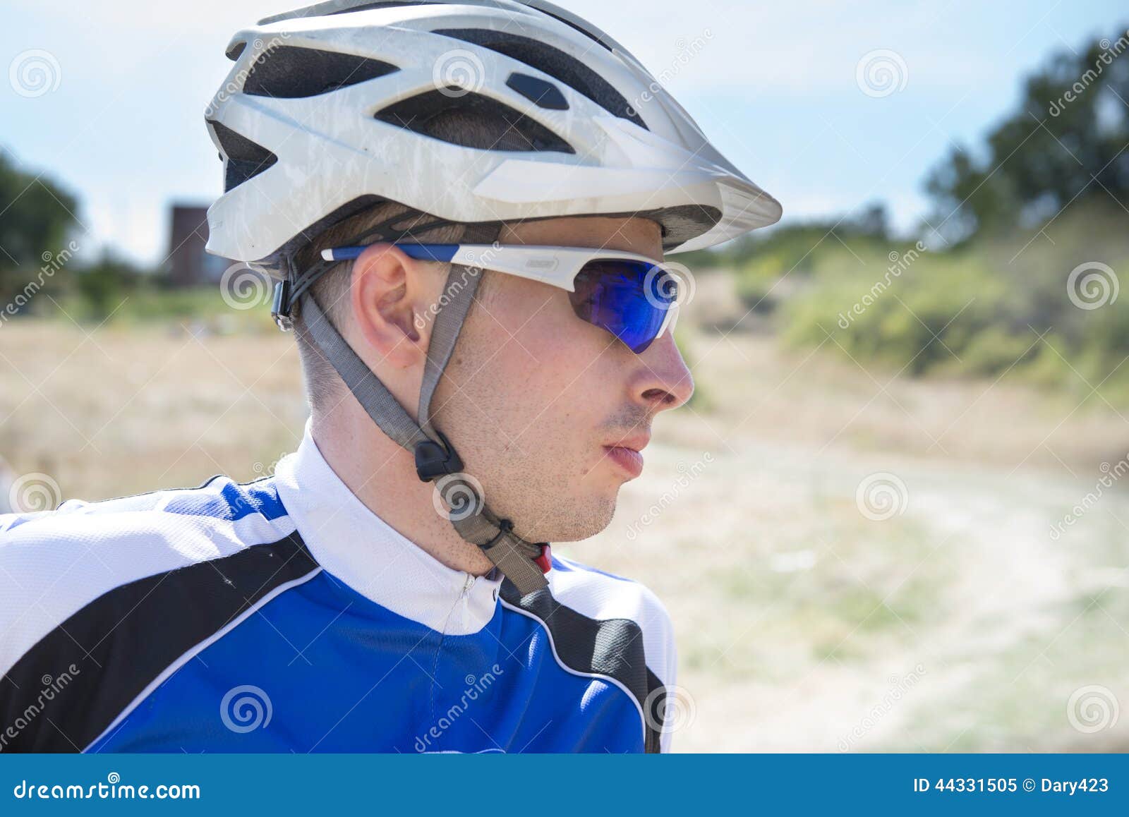 Cyclist. Portrait stock image. Image of cycling, bicycle - 44331505