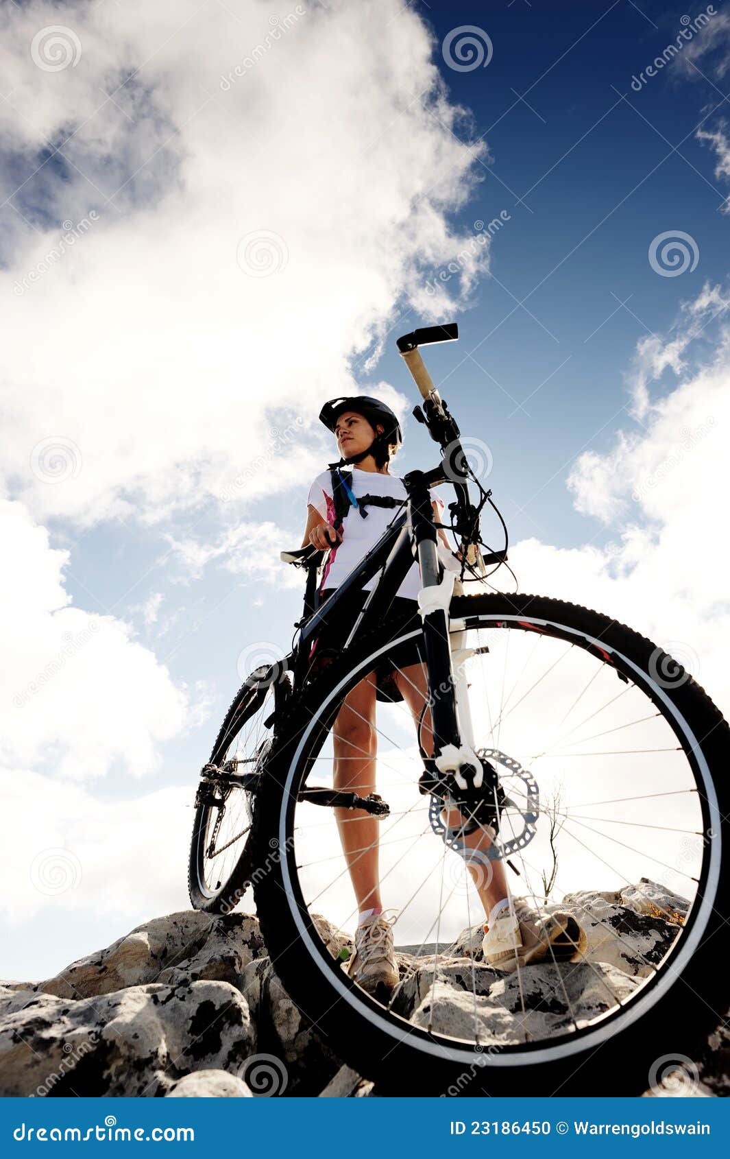 Cyclist rest stop stock photo. Image of people, exercise - 23186450