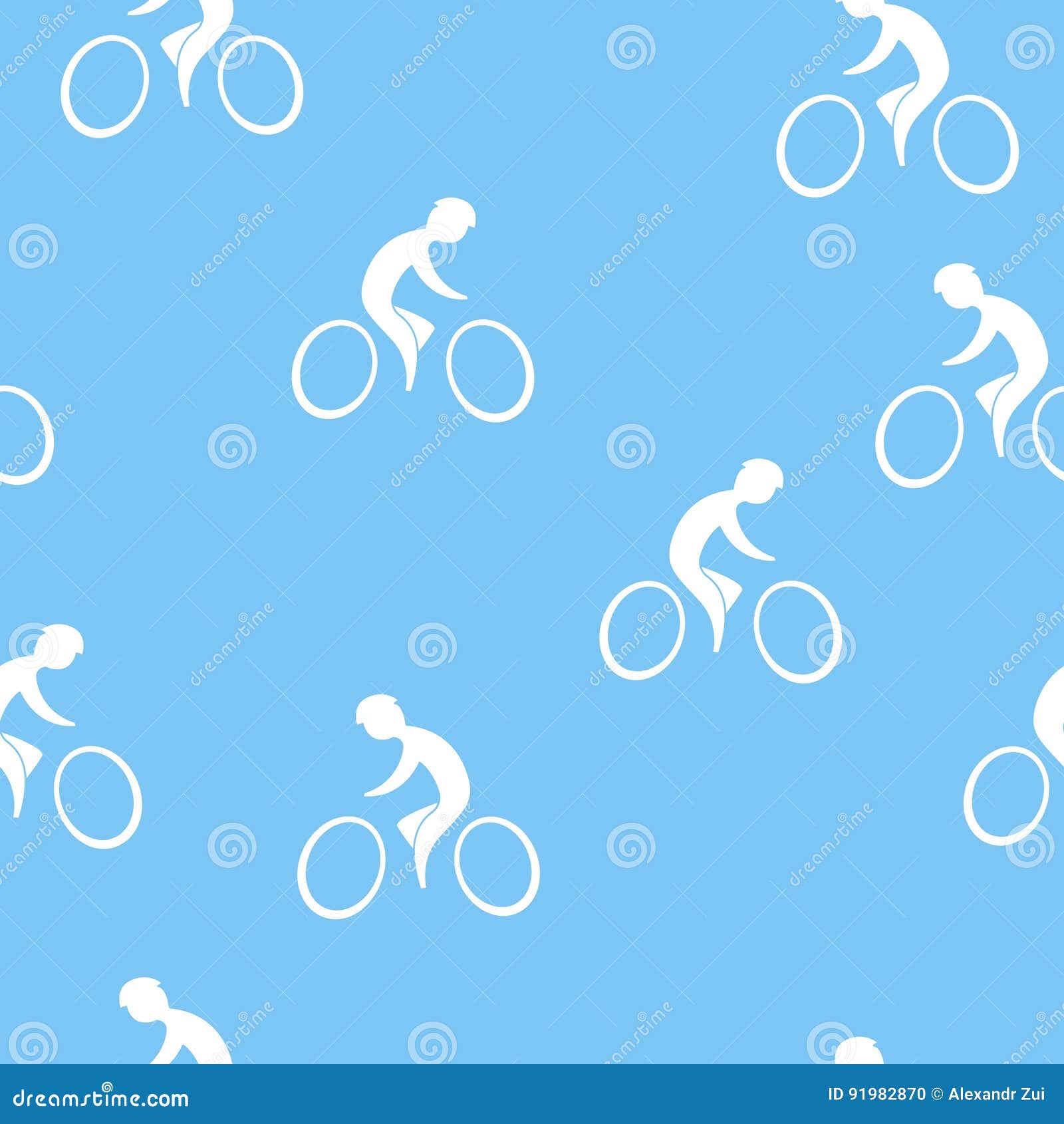 Cyclist seamless pattern stock vector. Illustration of competition ...