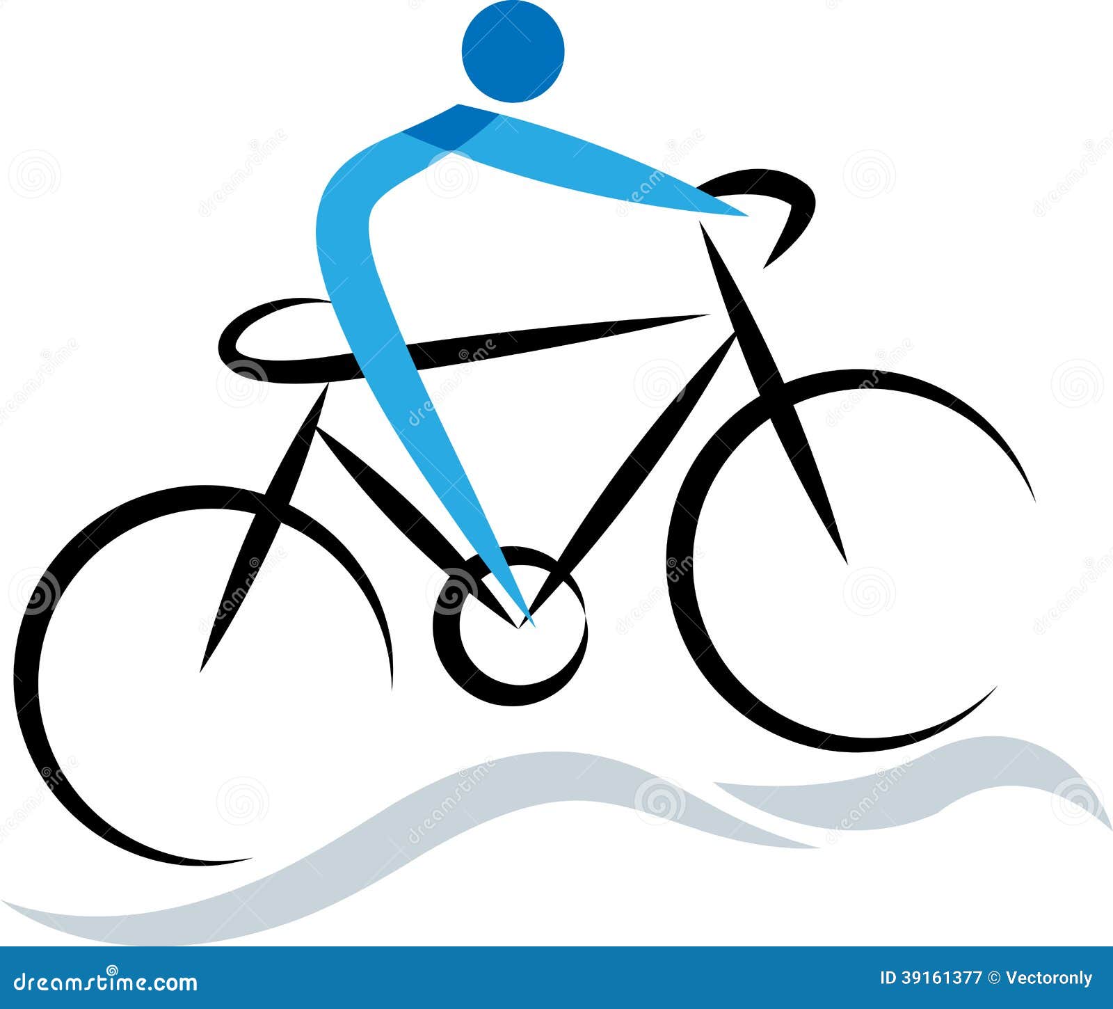 Cyclist stock vector. Illustration of cyclist, acceleration - 39161377