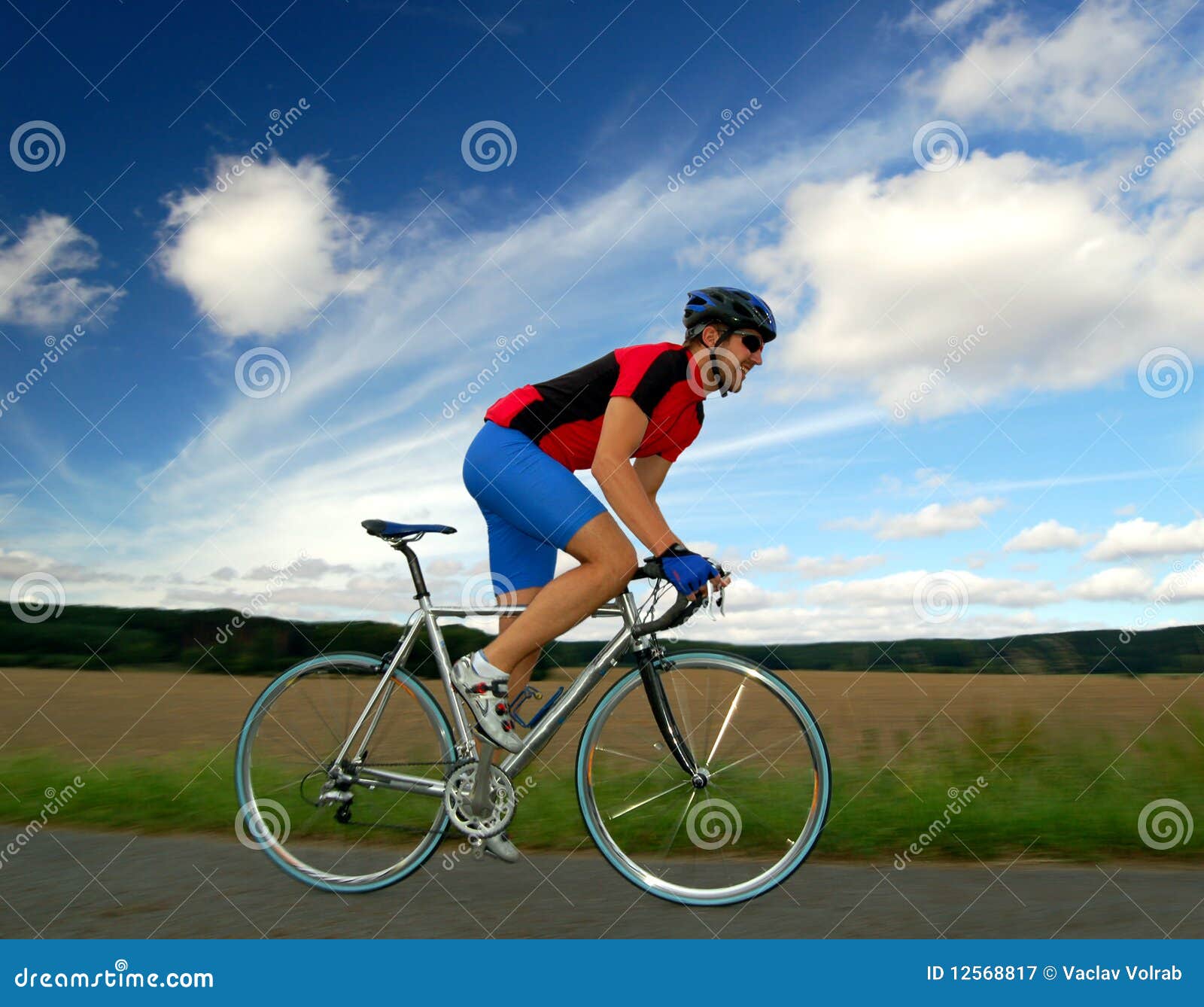 Cycliste de route image stock. Image du cycle, sport - 12568817