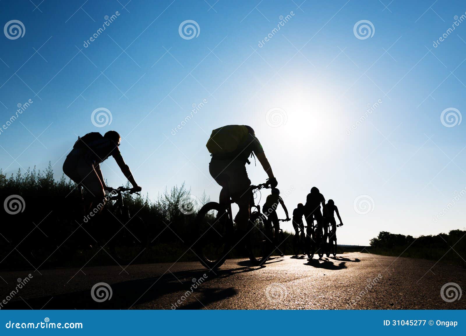 Cyclists biking stock image. Image of sport, recreation - 31045277
