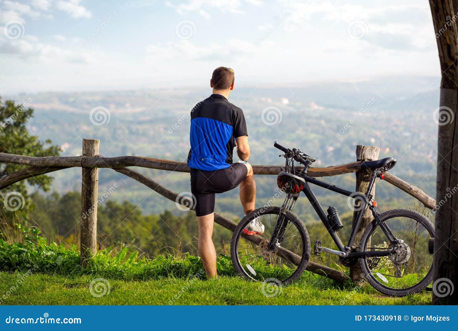 Cyclists on break stock photo. Image of competition - 173430918