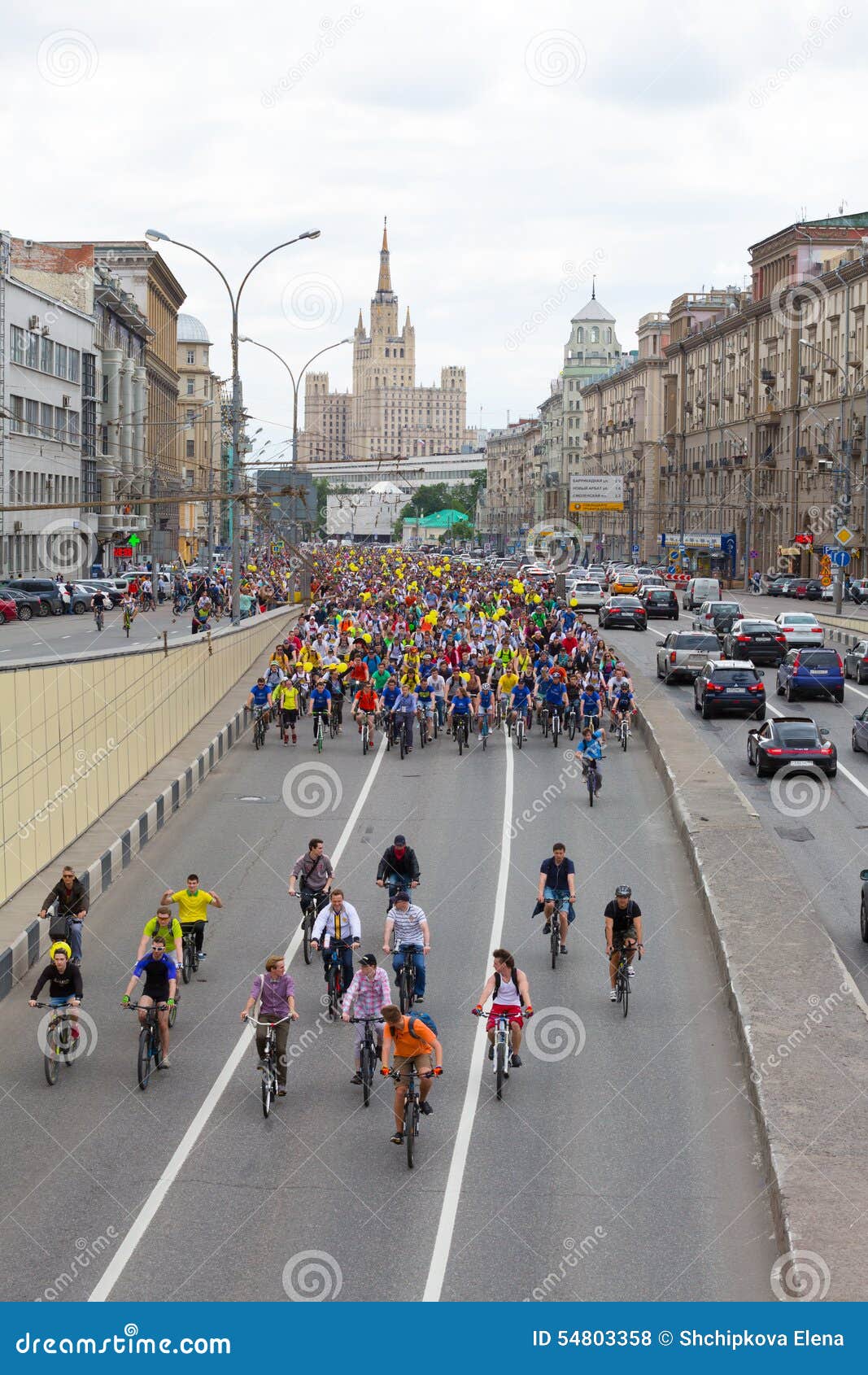 Cyclists on the Moscow Cycle Parade Editorial Stock Photo - Image of ...