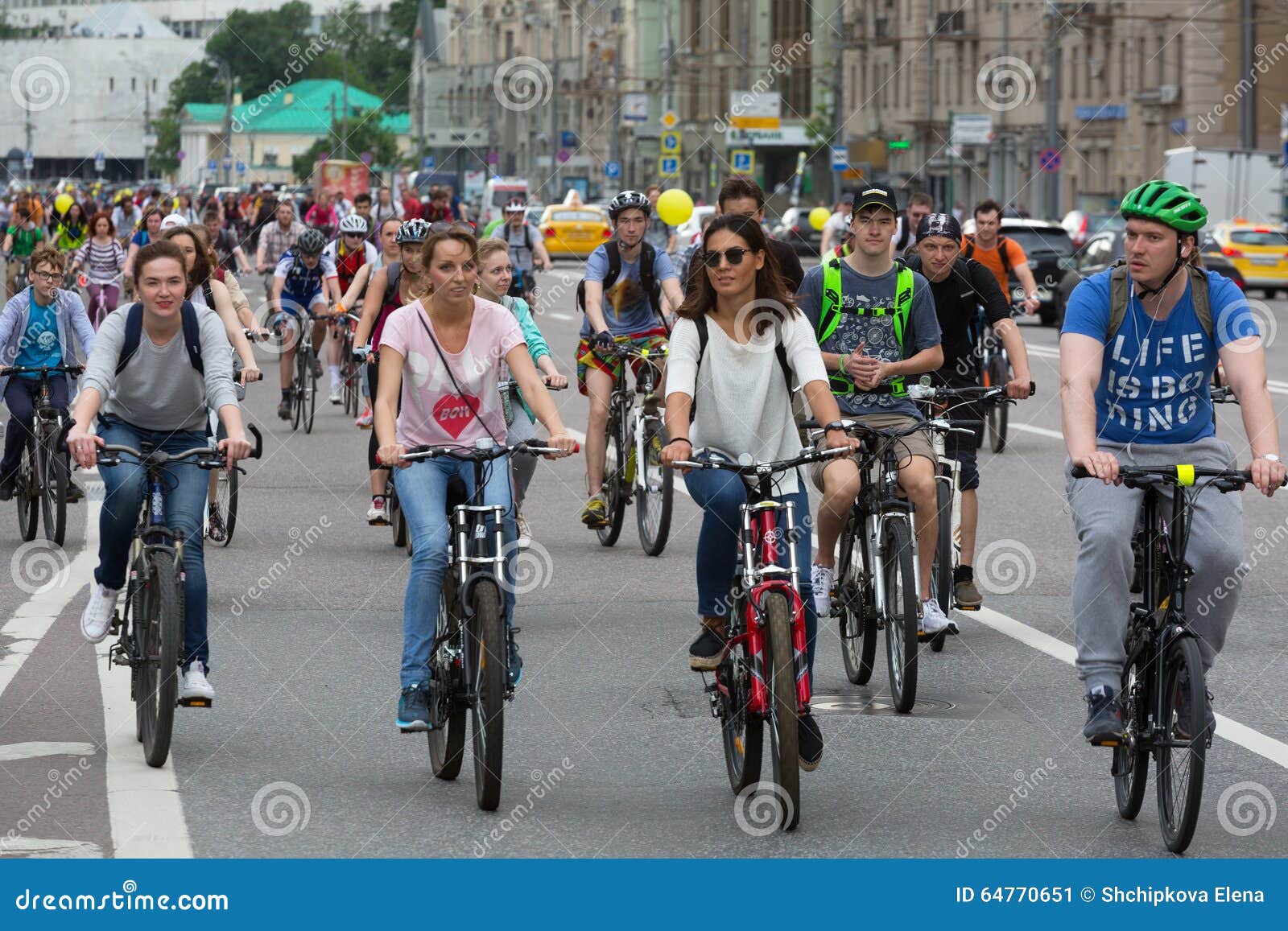 Cyclists on the Moscow Cycle Parade Editorial Photo - Image of place ...