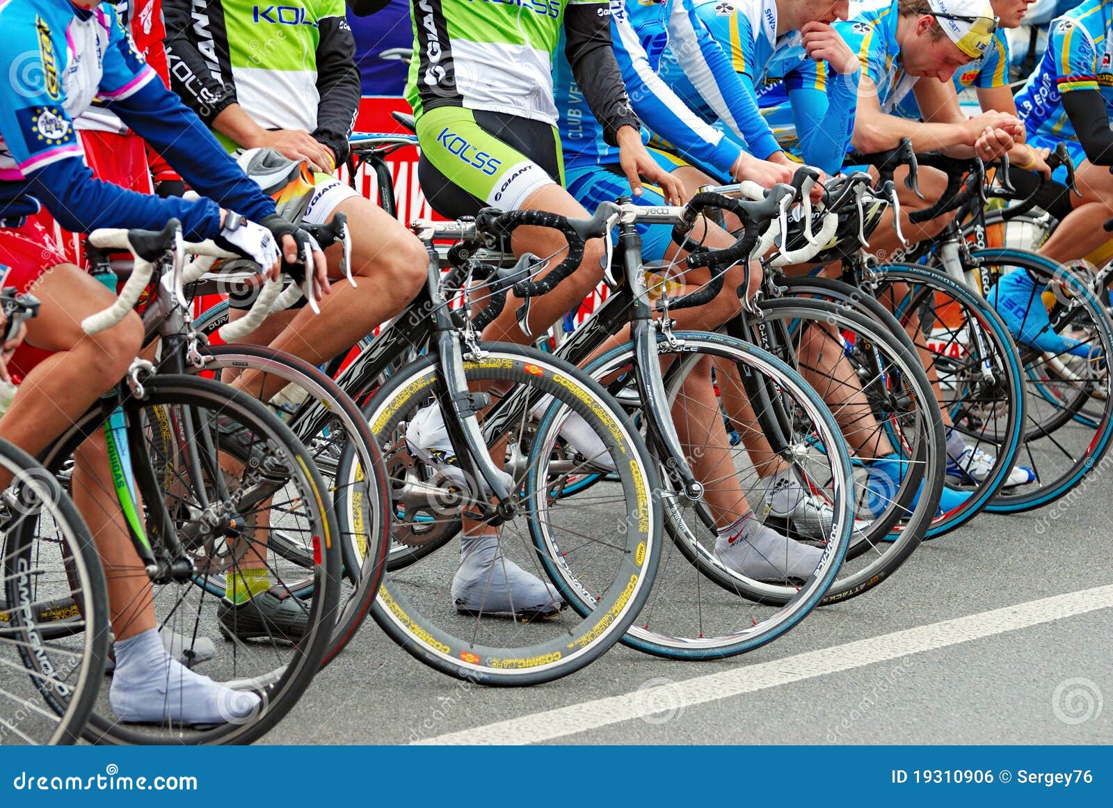 Cyclists after a race editorial photo. Image of team - 19310906