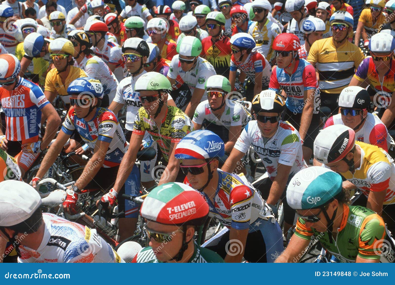Cyclists Racers Readying for Start of Race Editorial Stock Photo ...