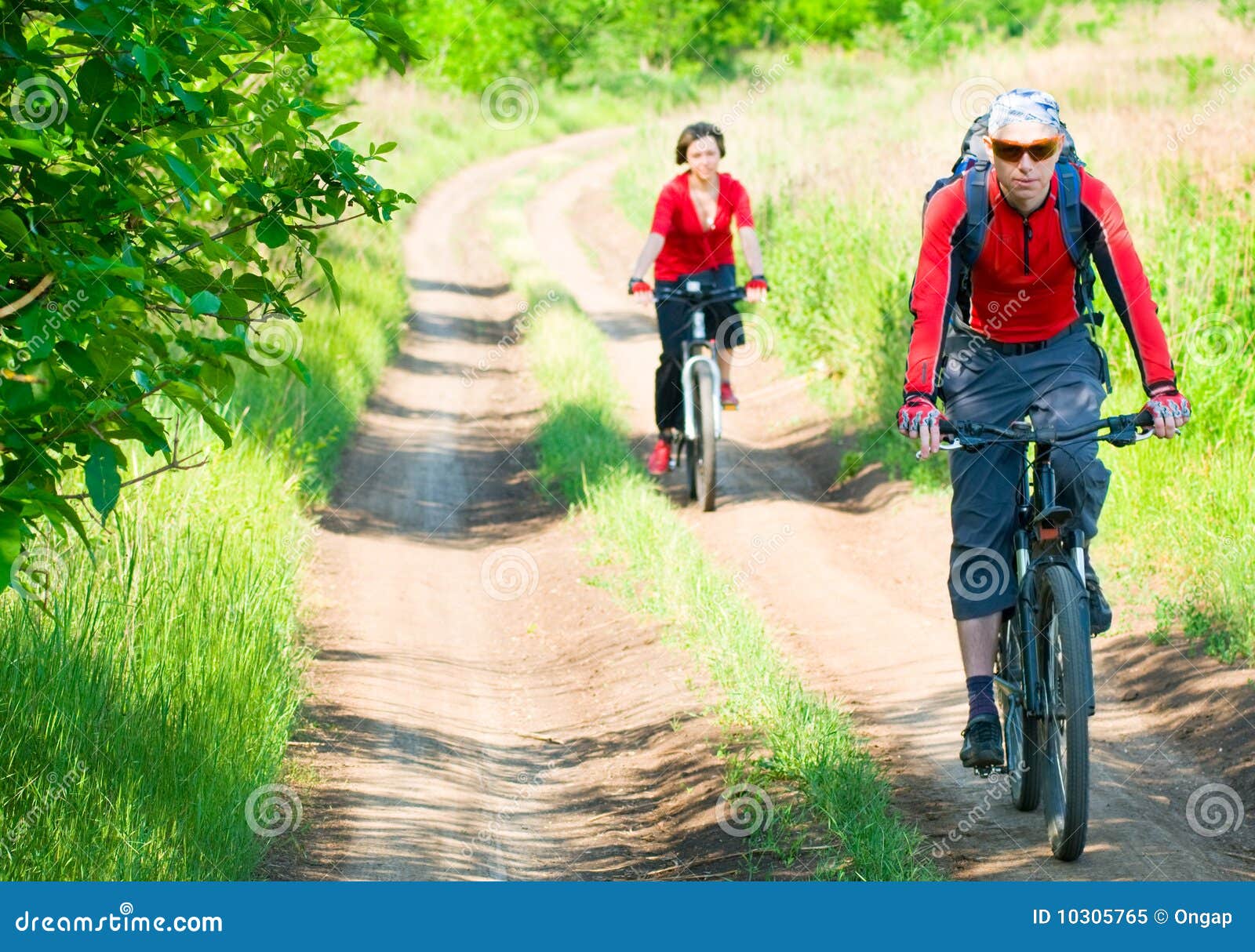 Cyclists Relax Biking Outdoors Stock Image - Image of couple, tourist ...