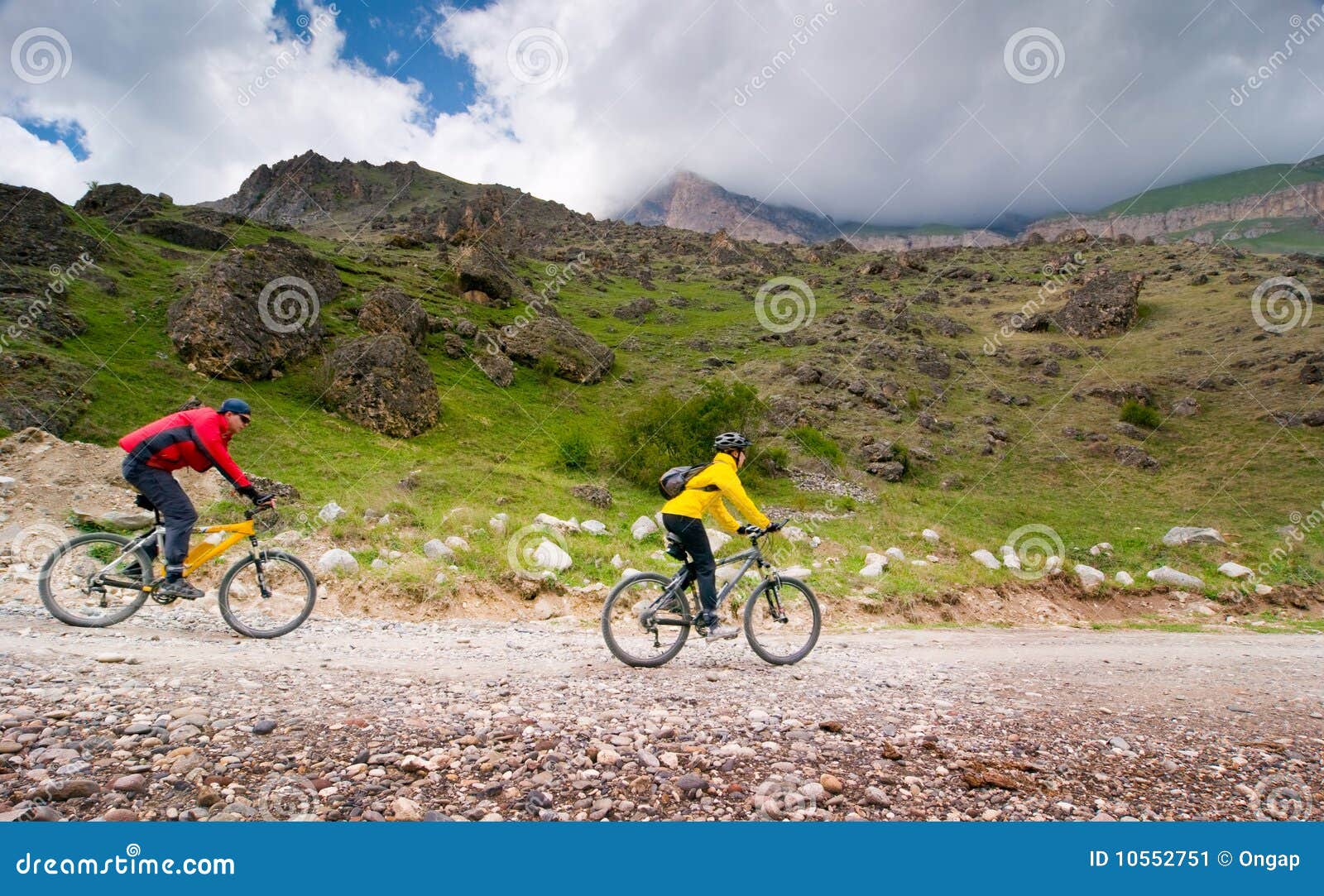 Cyclists Relax Biking Outdoors Stock Image - Image of healthy, adult ...