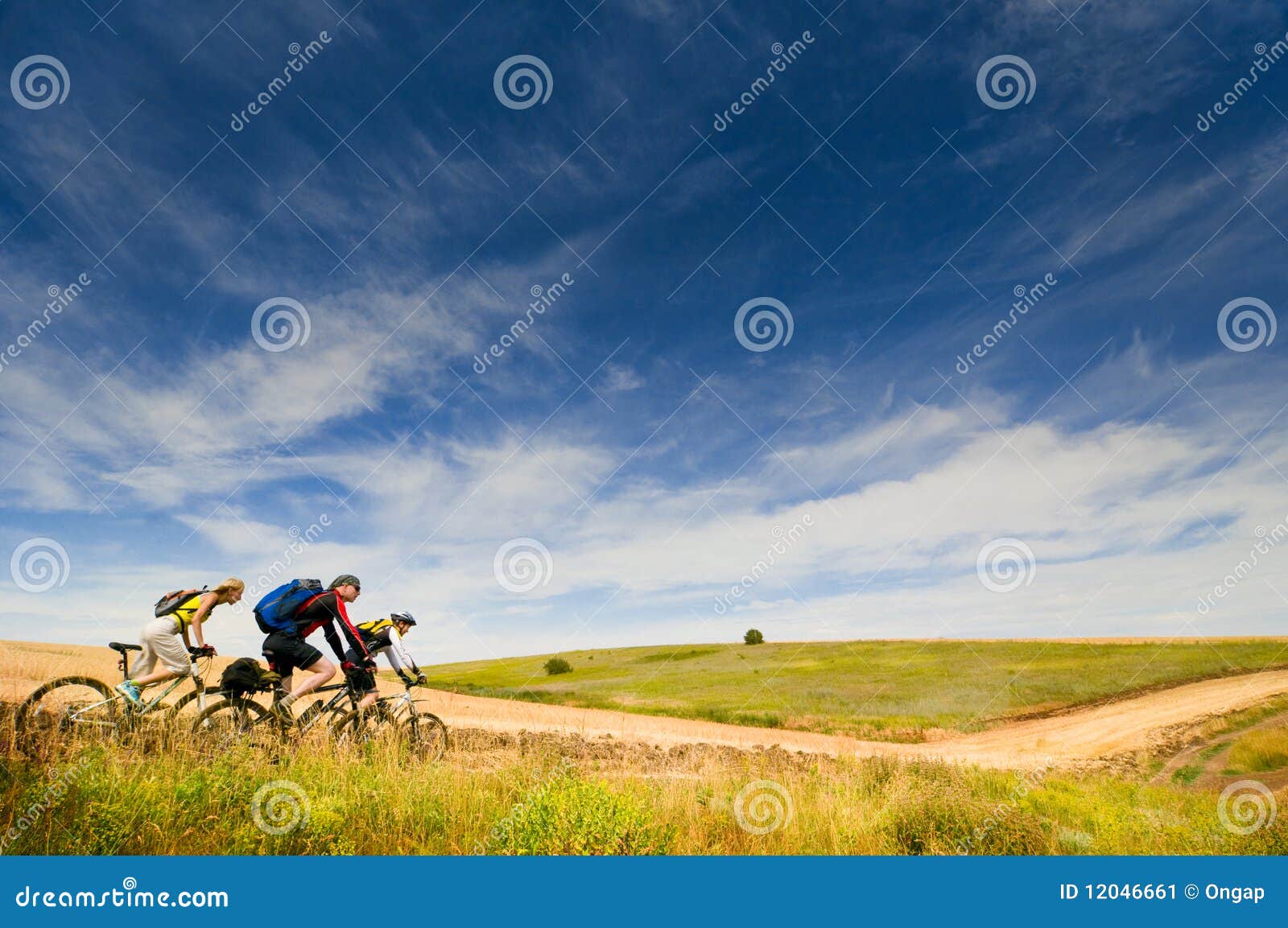 Cyclists Relax Biking Outdoors Stock Image - Image of recreation ...