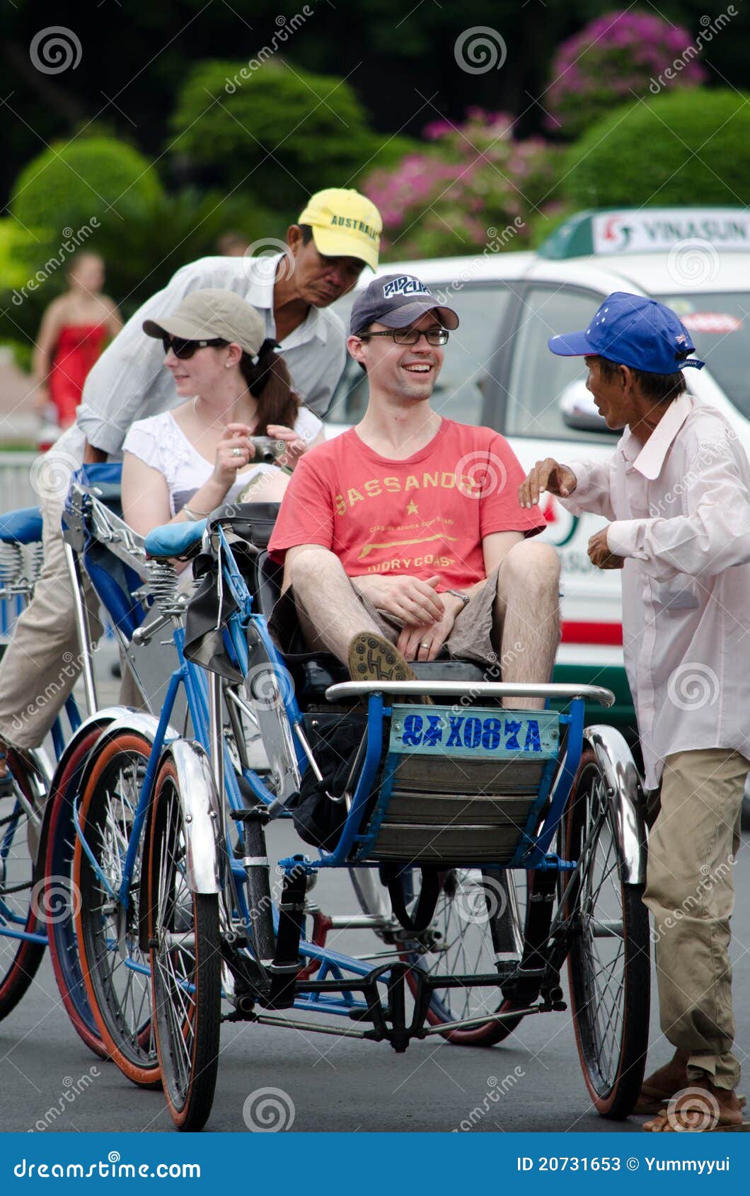 Cyclo in Vietnam editorial stock photo. Image of transportation - 20731653