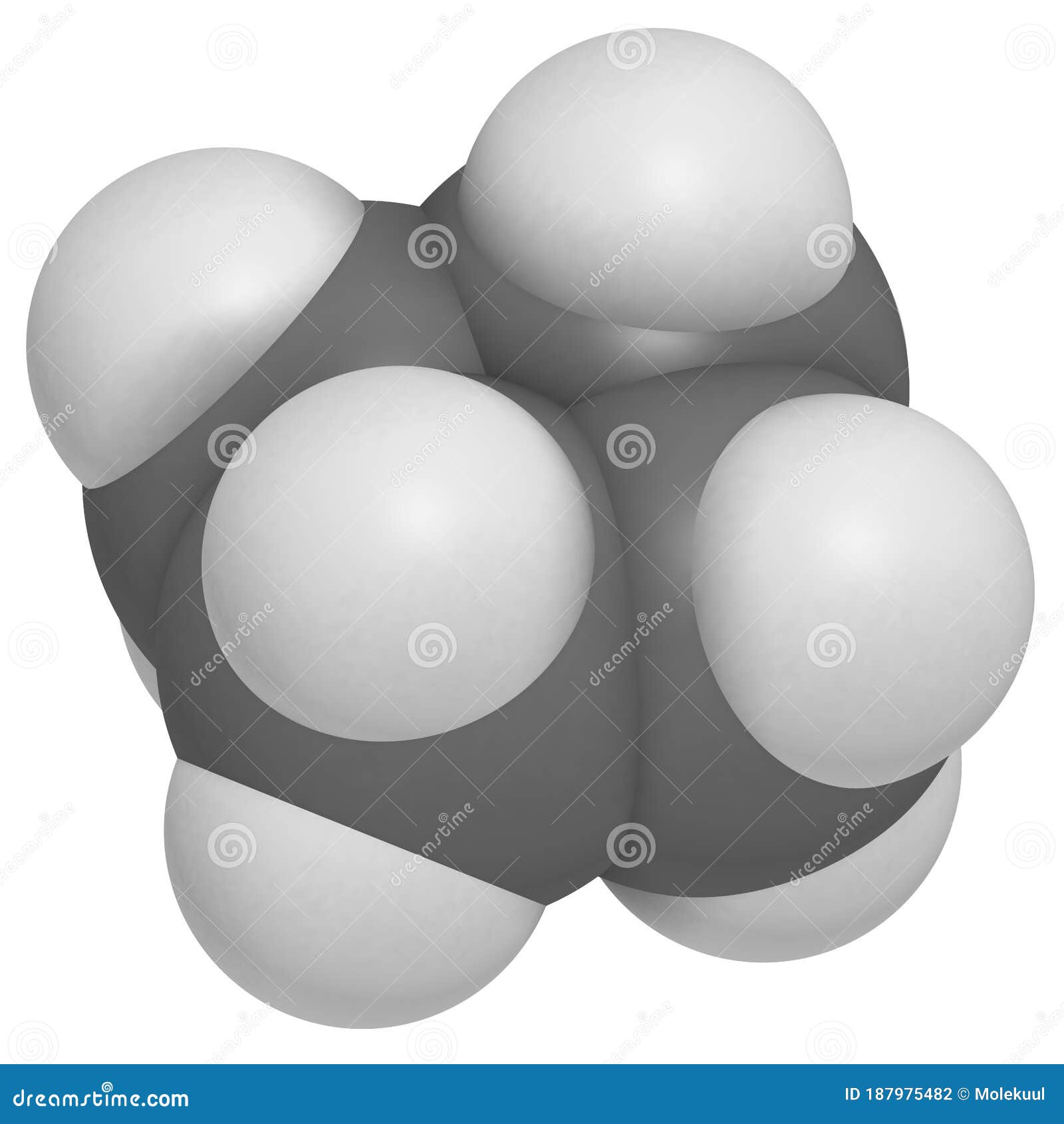 Cyclobutane Cyclic Alkane Cycloalkane Molecule. Skeletal Formula ...
