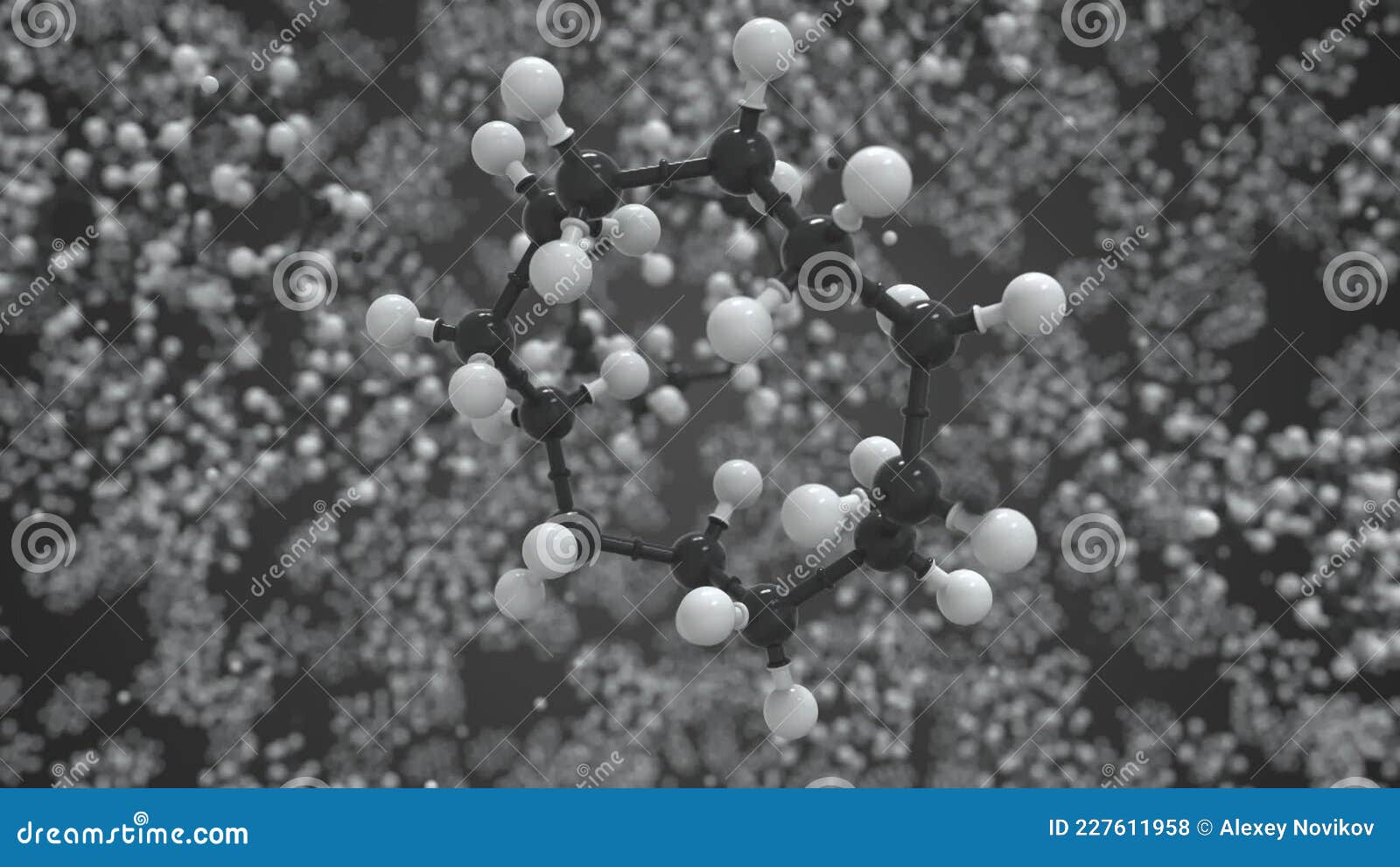 Cyclododecane Molecule, Scientific Molecular Model, Looping 3d ...