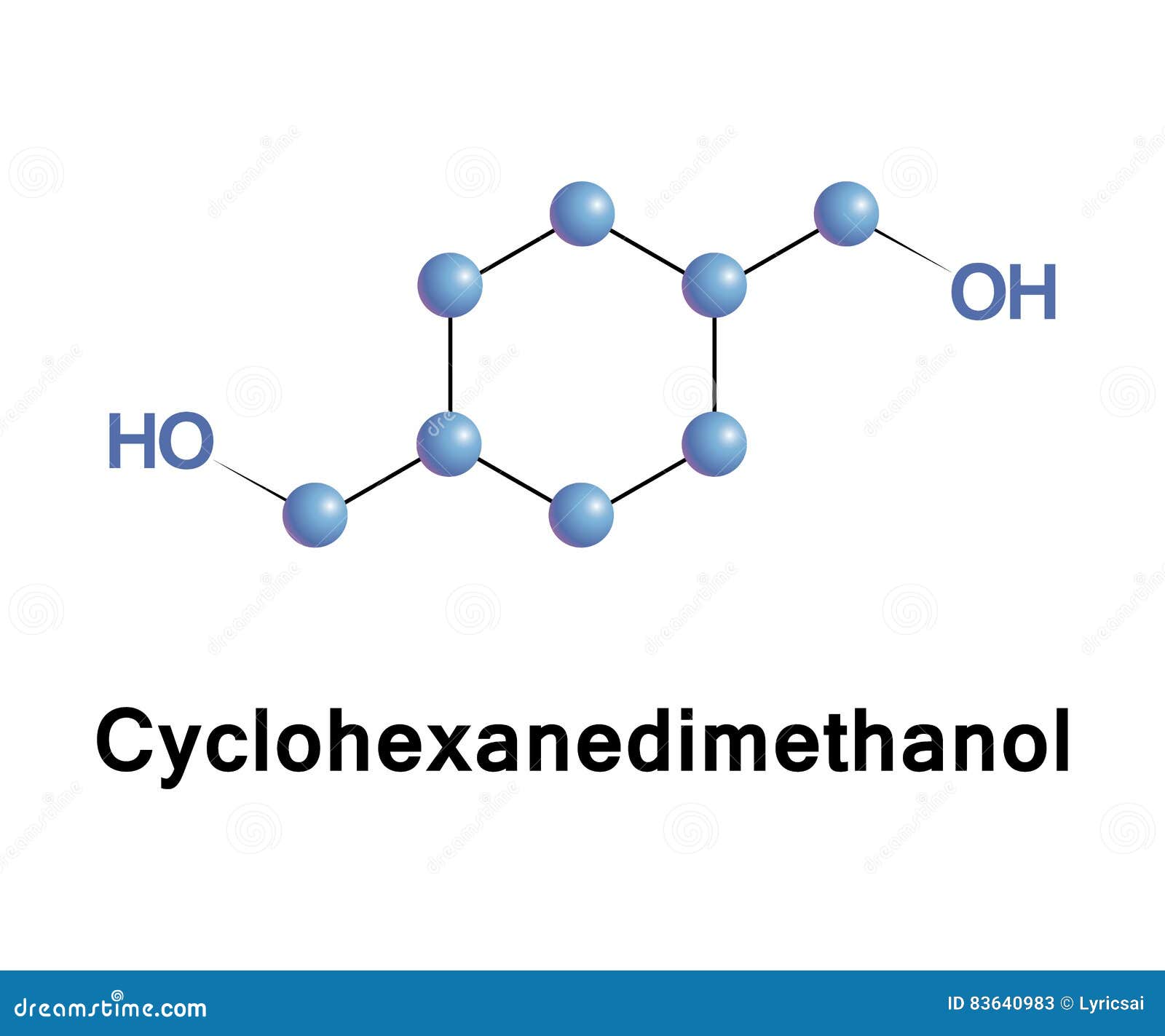 Cyclohexanedimethanol Isomeric Organic Stock Vector - Illustration of ...