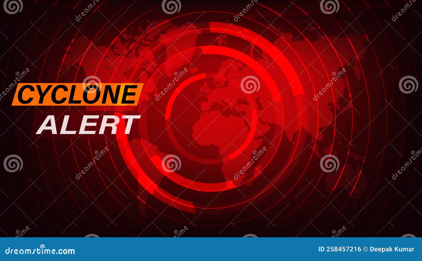 Cyclone Alert Breaking News Concept Background Stock Illustration ...