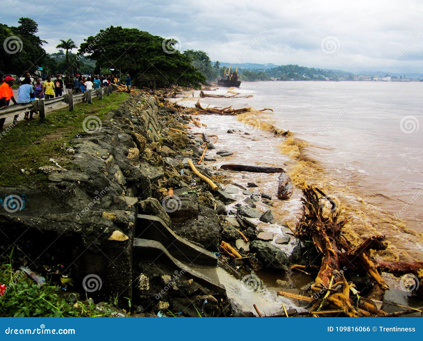 Cyclone Et Inondation De Solomon Islands Photo éditorial - Image du ...