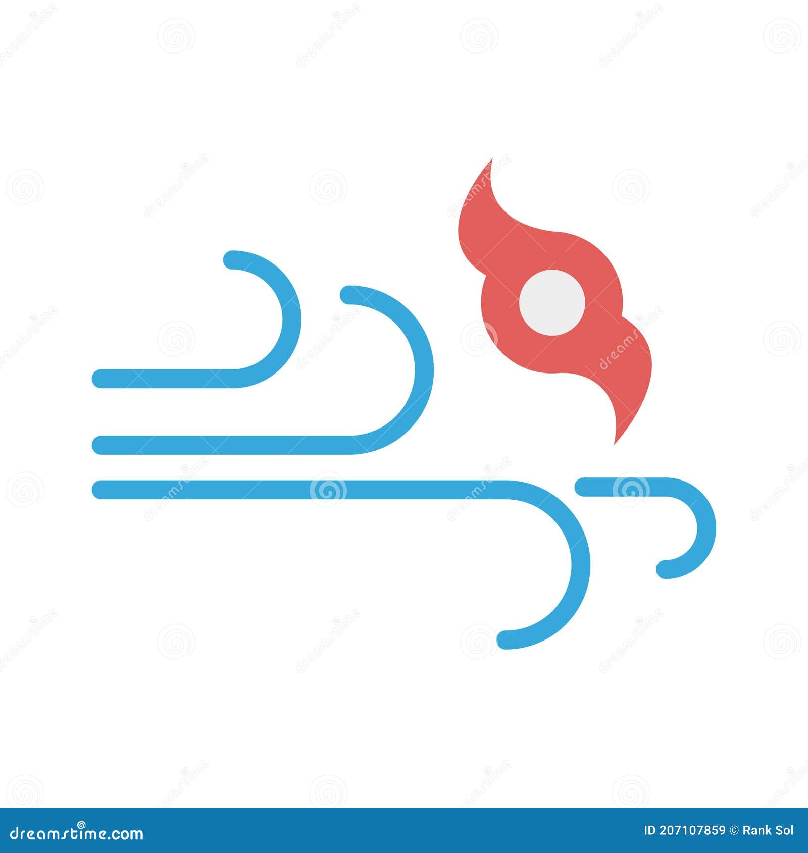 Cyclone, Hurricane, Storm, Wind Fully Editable Vector Icon Stock Vector ...