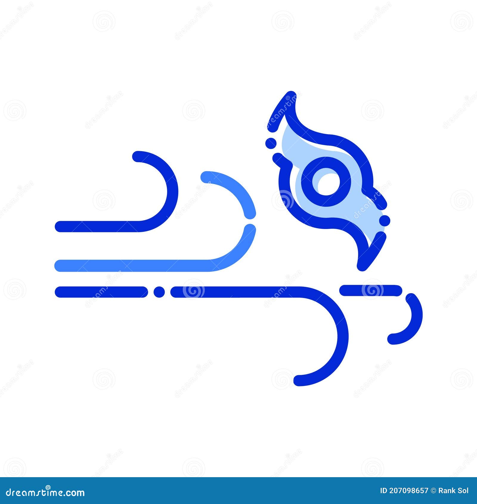 Cyclone, Hurricane, Storm, Wind Fully Editable Vector Icon Stock Vector ...
