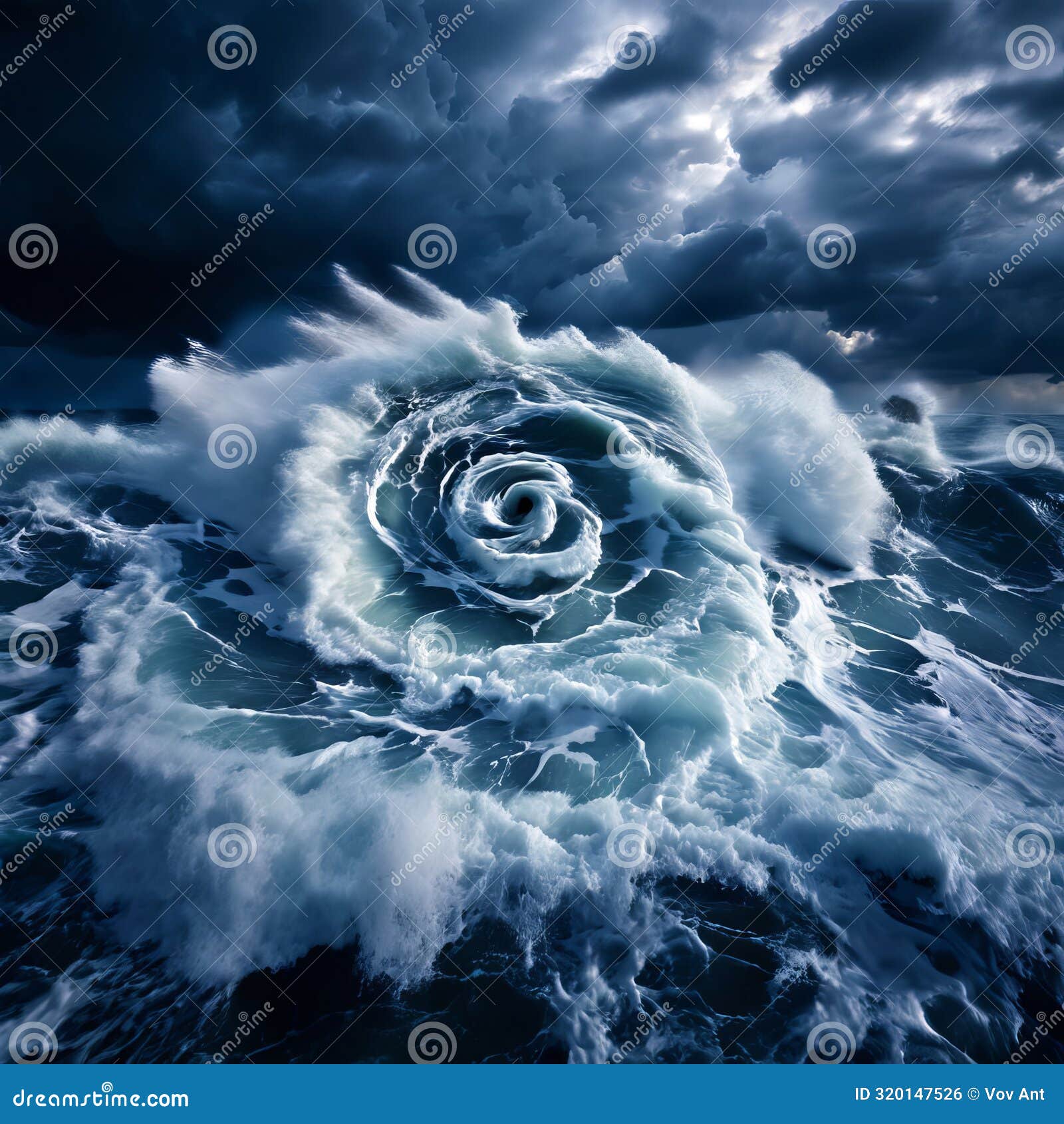 Cyclone a Large Scale Rotating Storm System that Forms Stock Photo ...