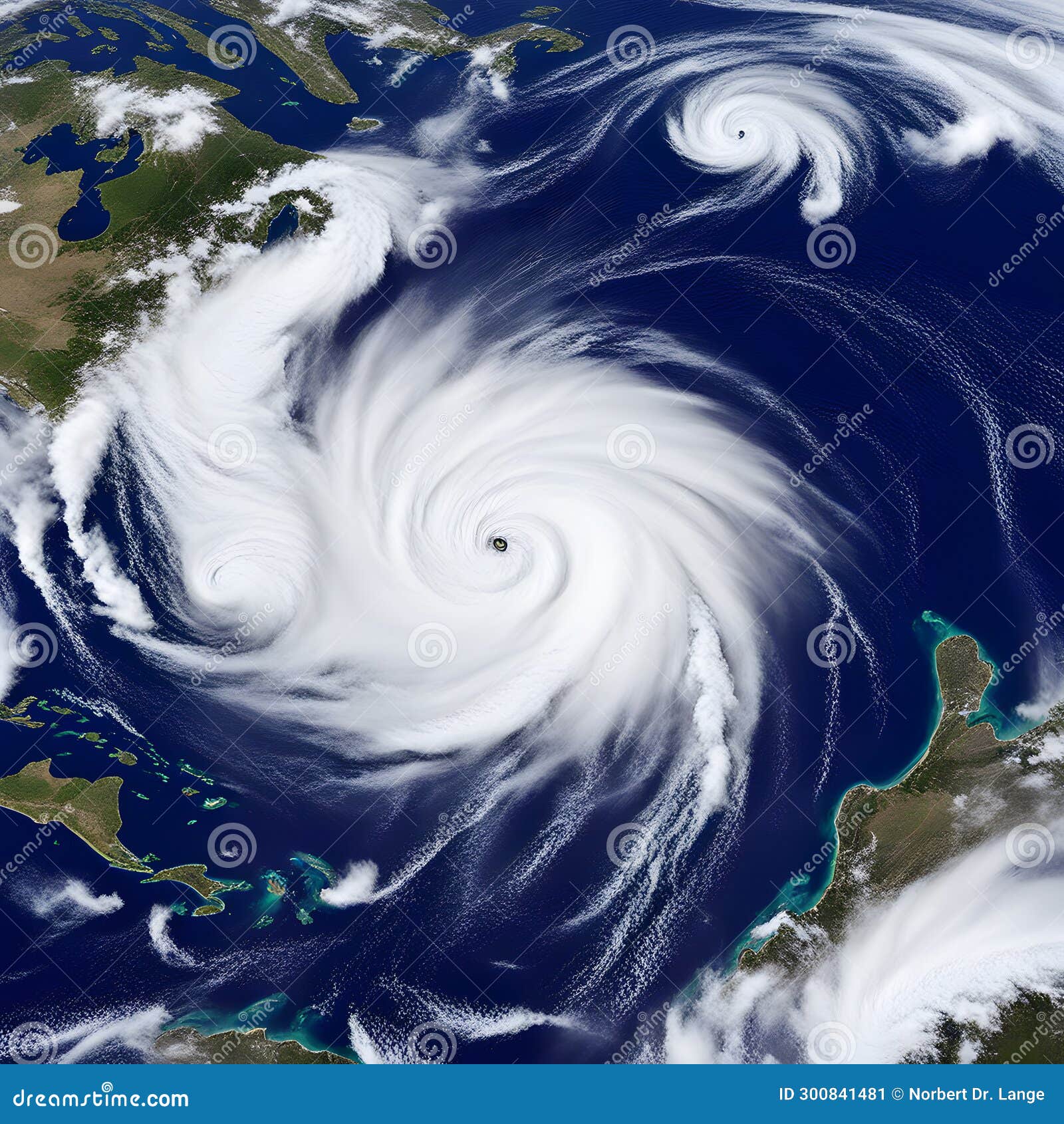 Cyclone Over the Sea, Ai-generatet Stock Image - Image of huge ...