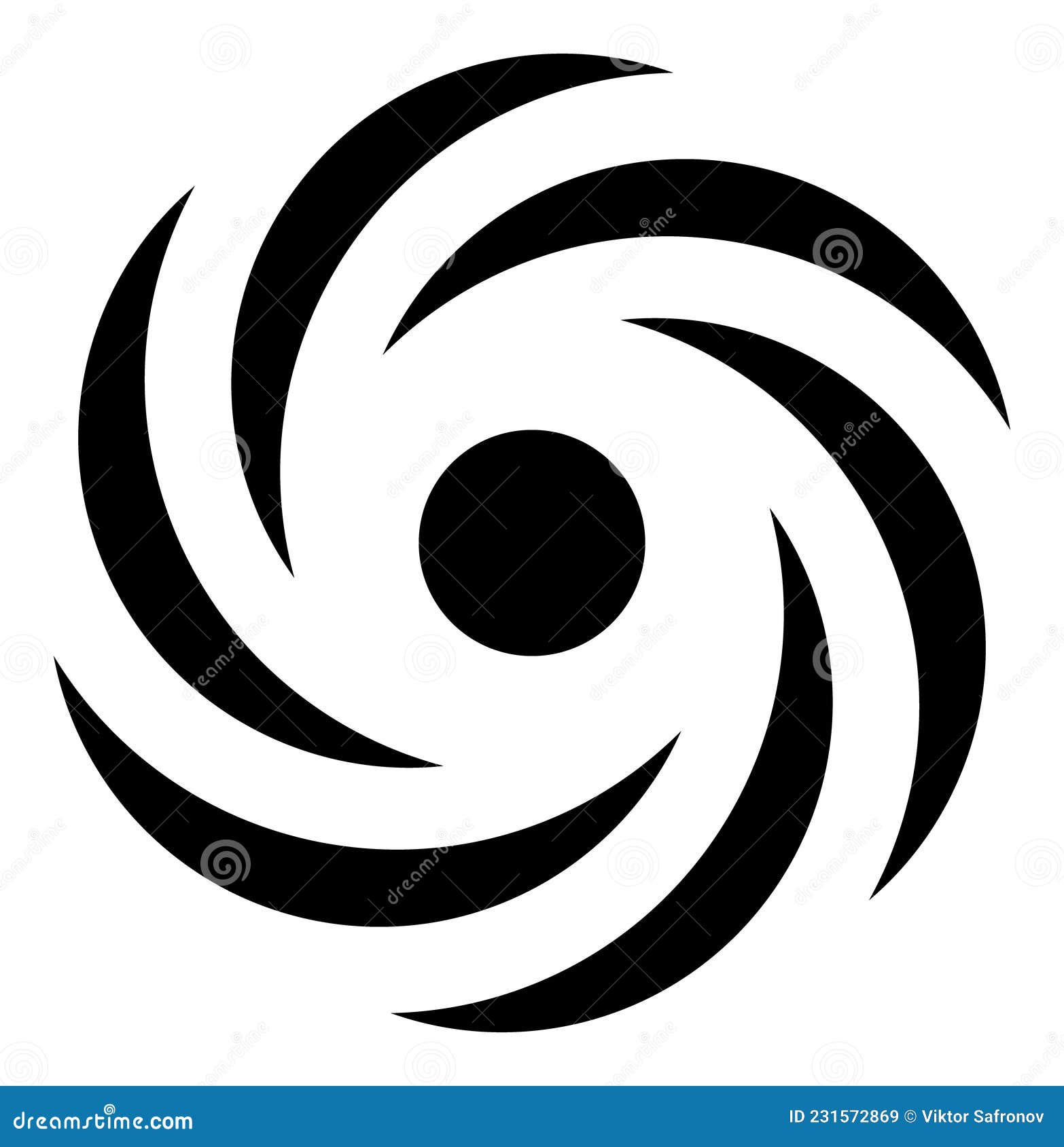 Vector Cyclone Rotation Flat Icon Image Stock Vector - Illustration of ...